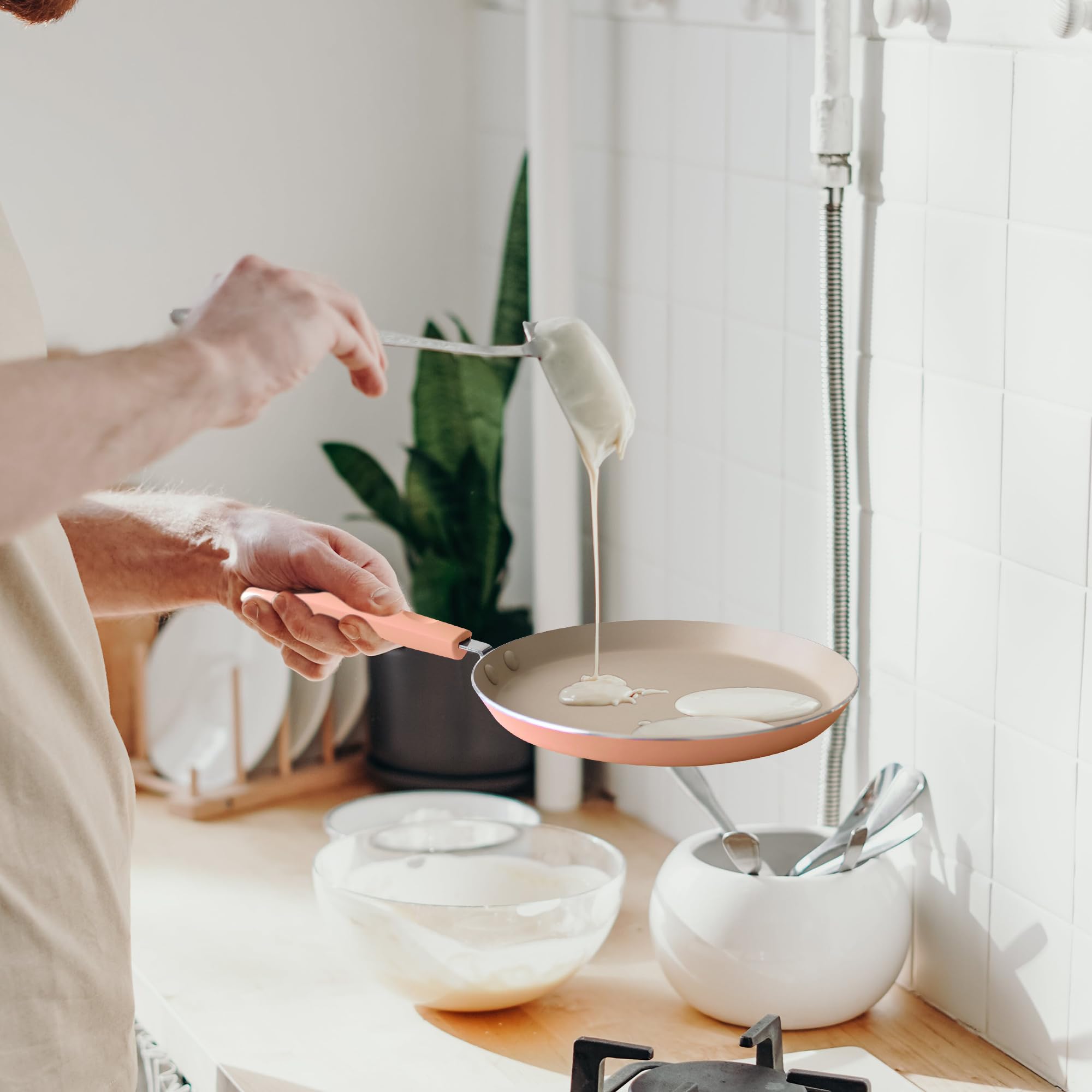 Snapklik.com : LECOOKING Crepe Pan, Dosa Pan, 8.7 Inch Nonstick Crepe ...