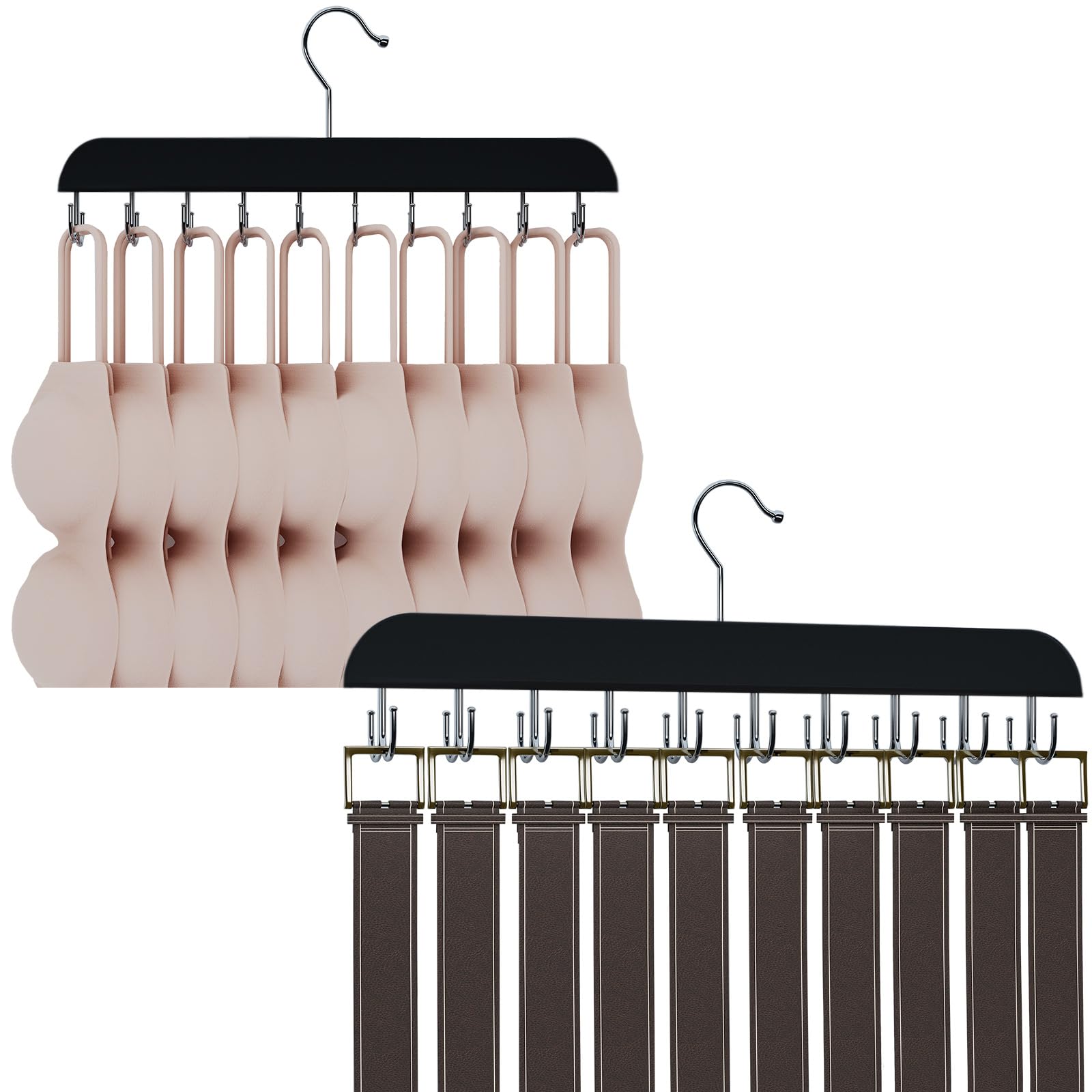 Amazon.com: TYLbeang 2 Pack Bra Hanger for Closet Organizer,Wooden Bra ...