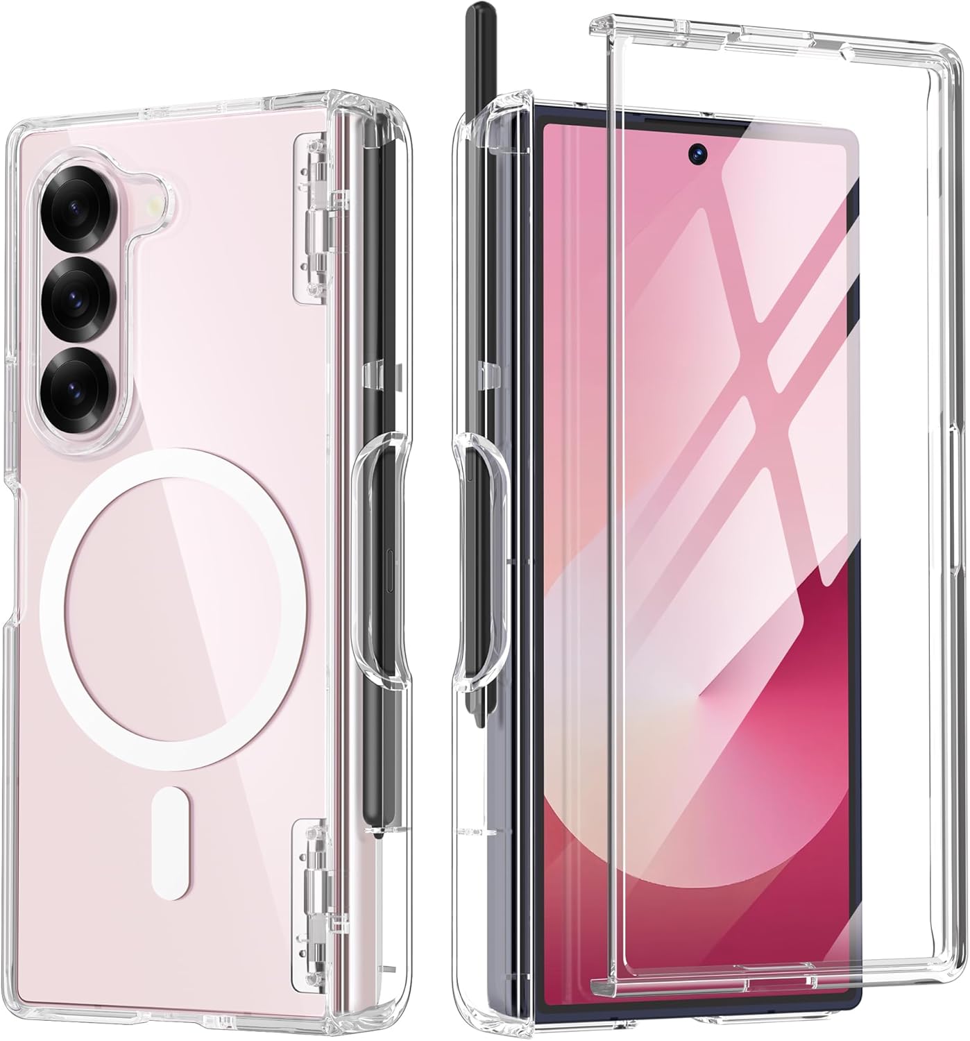 Amazon.com: TONGATE Magnetic for Galaxy Z Fold 6 Case with Screen ...