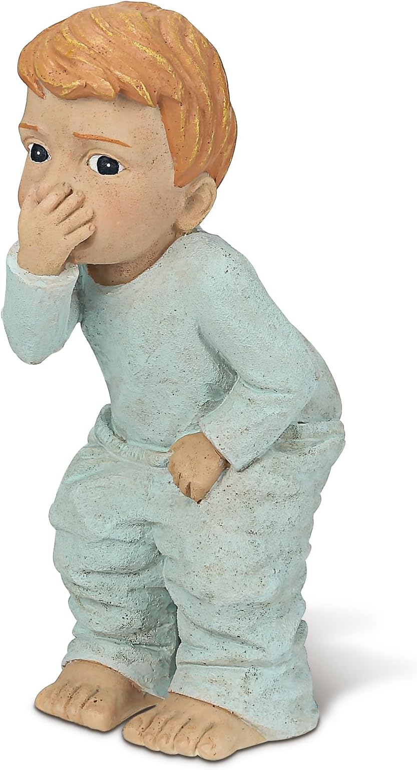 Amazon.com: VBQFDPH Funny Bathroom Decorations, Boy Holding Nose ...