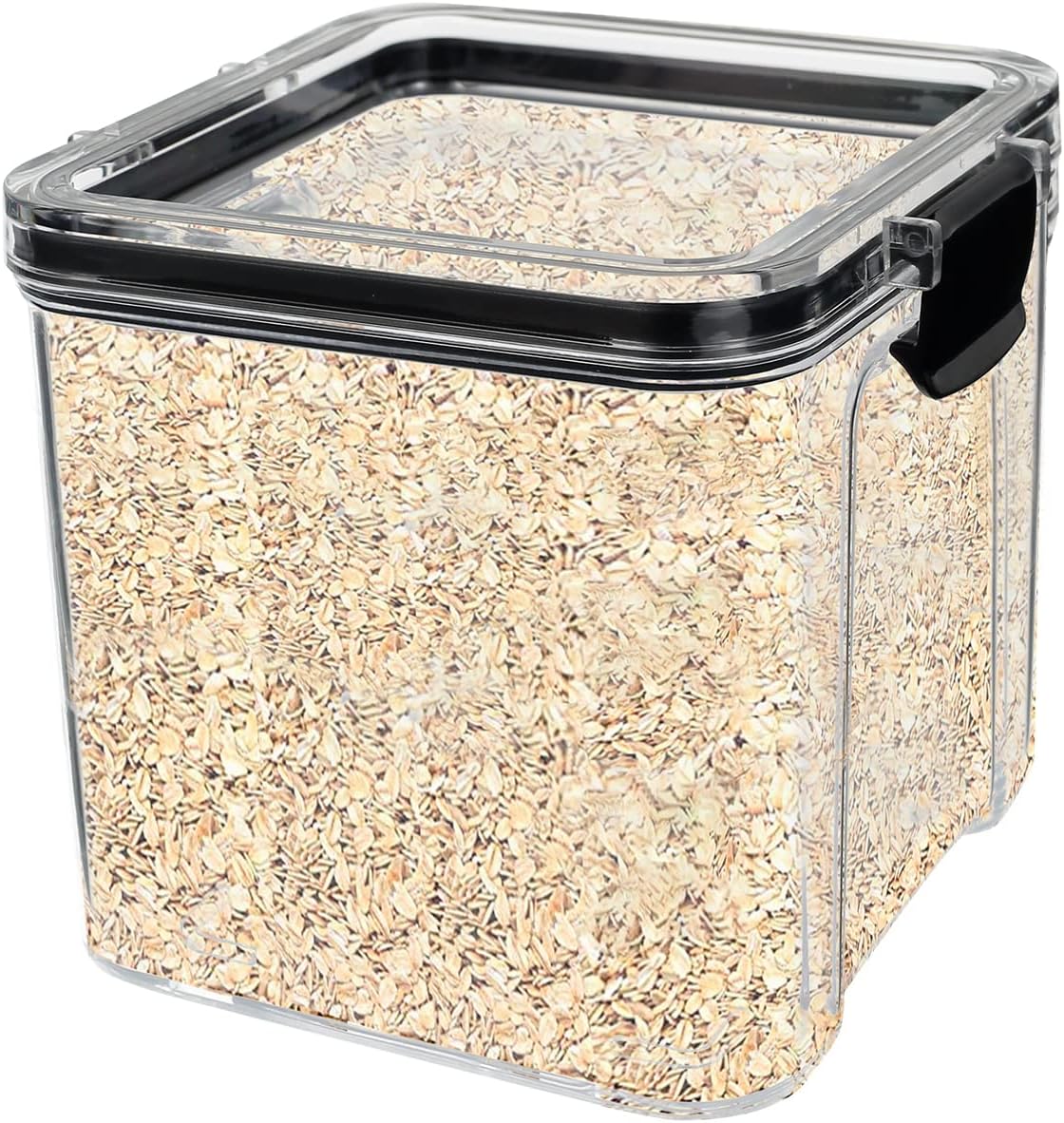Airtight Food Storage Container with Lids Clear Plastic Dry Food ...
