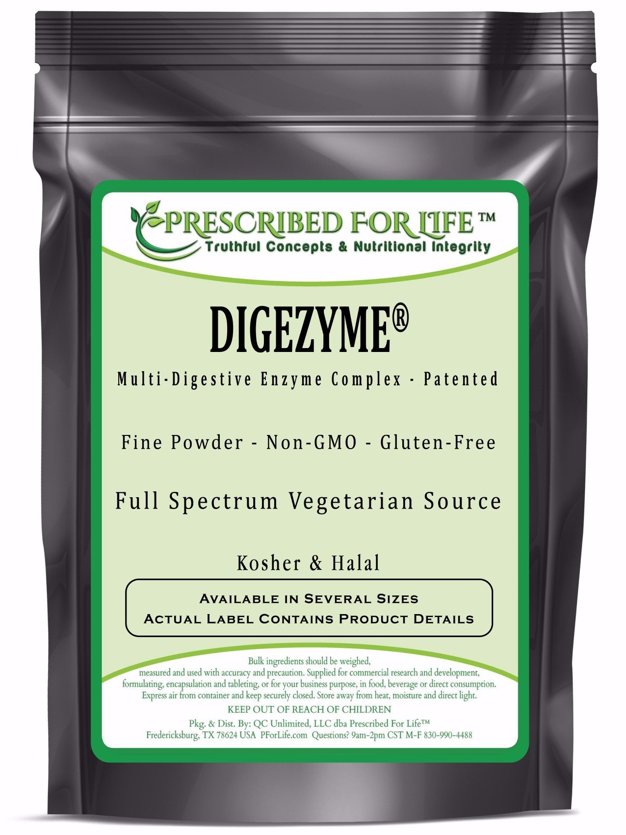 Buy Digestive Enzyme Complex Powder - Full Spectrum Patented All ...