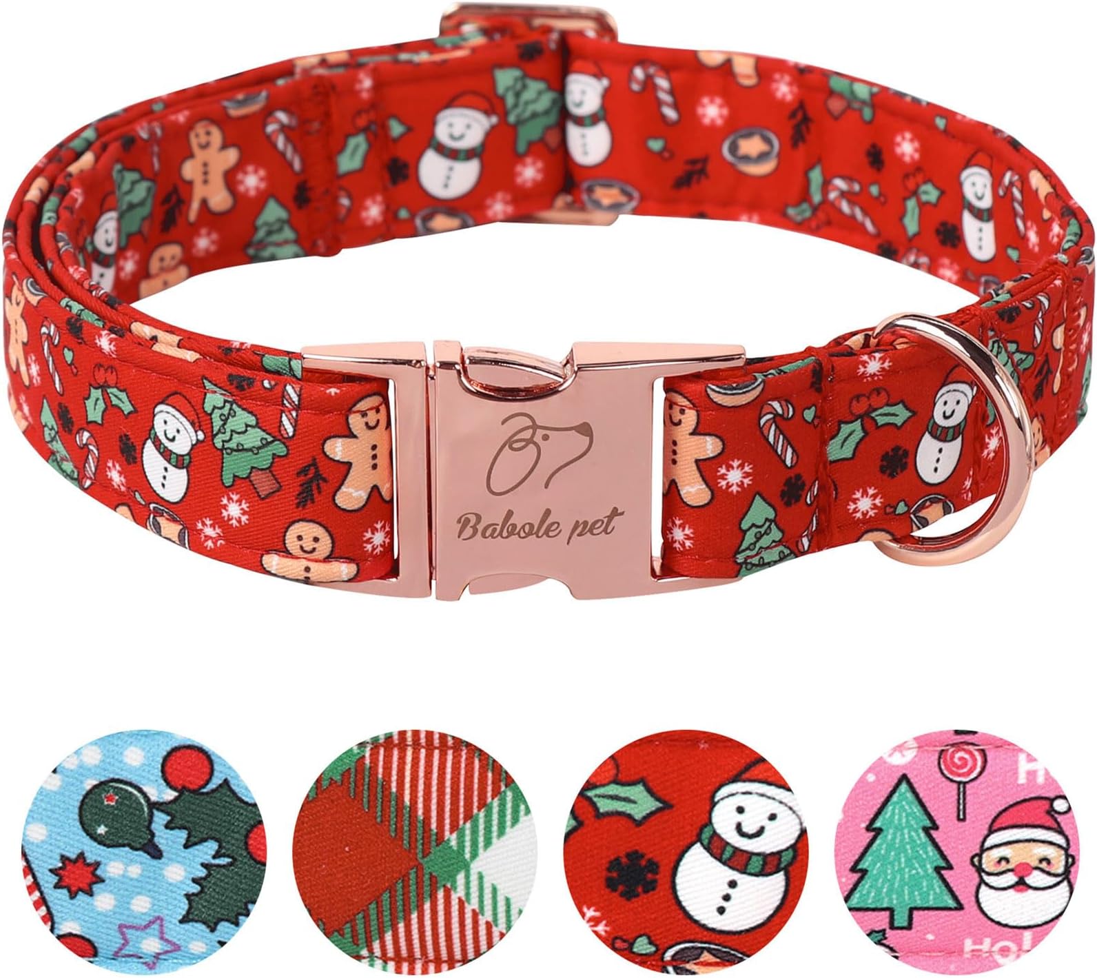 Amazon.com : Native Pup Christmas Dog Collar- Winter Holiday Collars ...