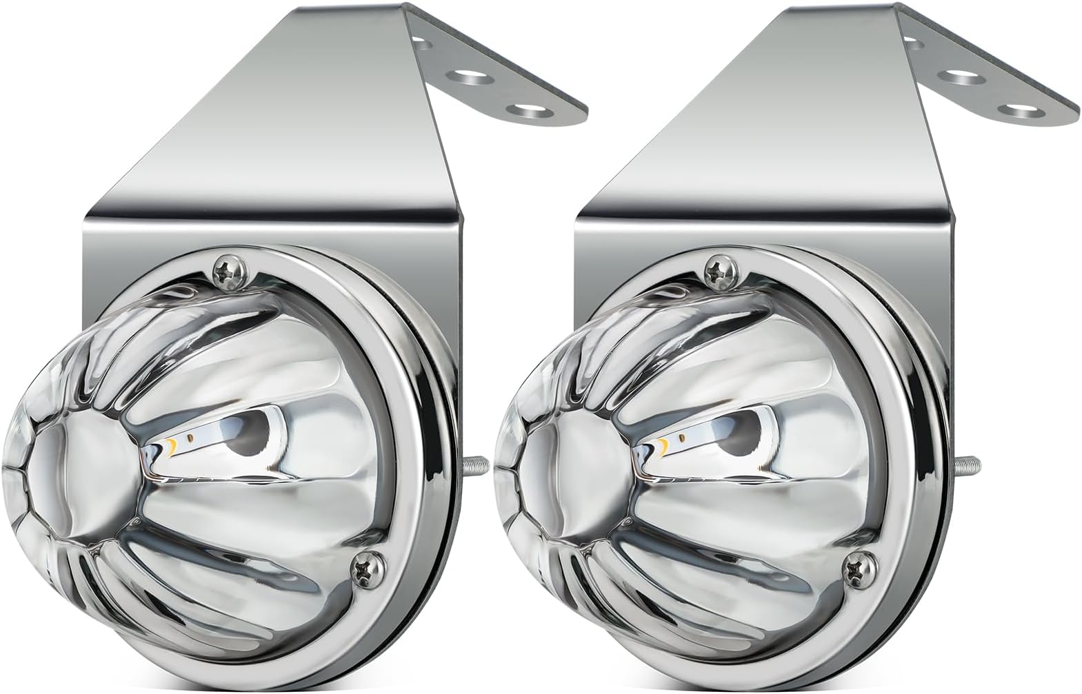 Amazon.com: Partsam 2Pcs Glass Watermelon Lights with Stainless Steel ...