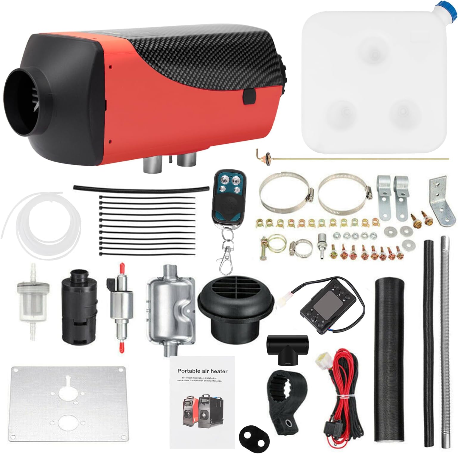 Amazon.com: JSTUOKE 12V 5KW Diesel Air Heater, 5000W Diesel Parking ...