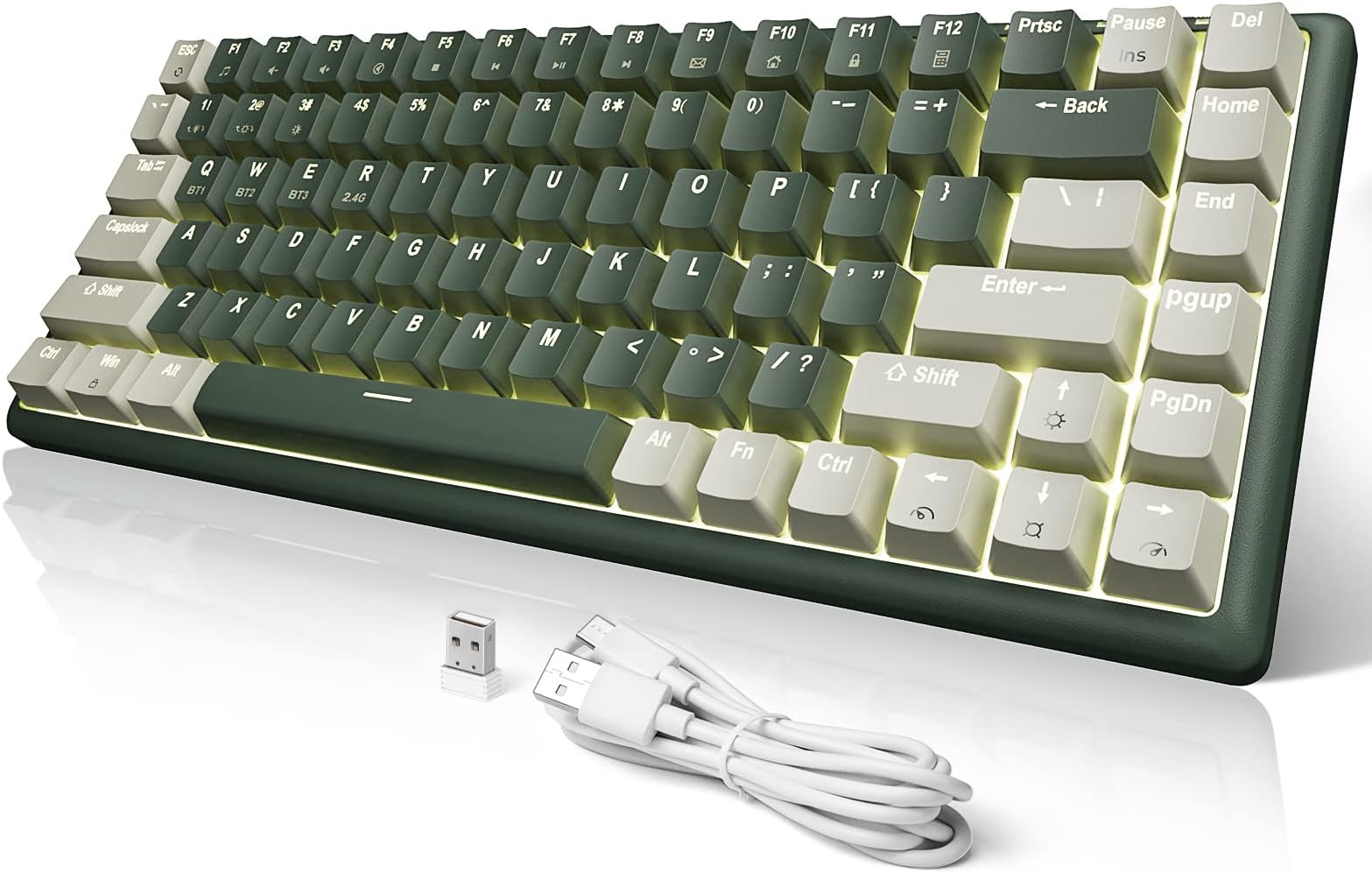 Amazon.com: xtremtec Wireless Bluetooth Backlit Keyboard Hybrid ...