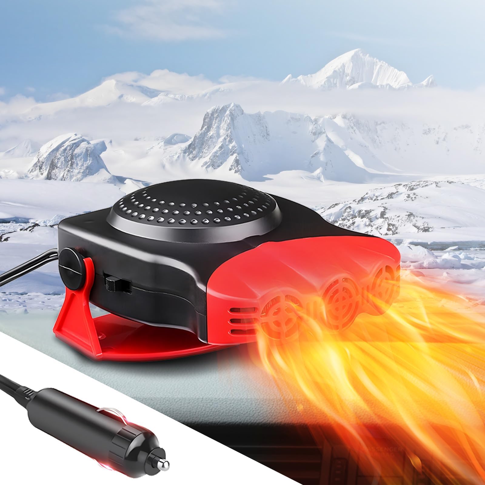 Qidoe 200W 12V Auto Heizung Akku: Tragbar kfz Heizlüfter 12 Volt ...