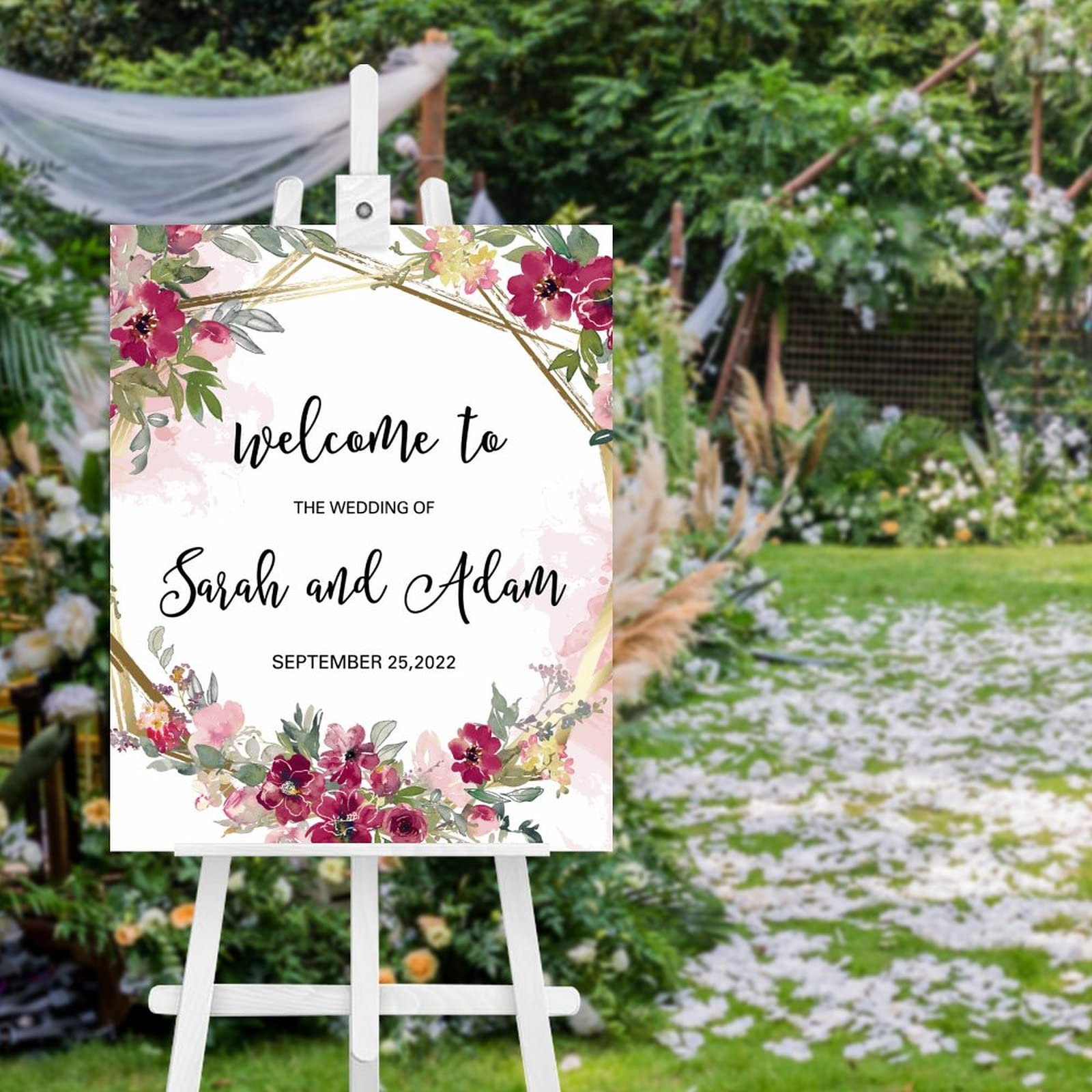 Creative wedding welcome board 60 photos - Astyledwedding.com