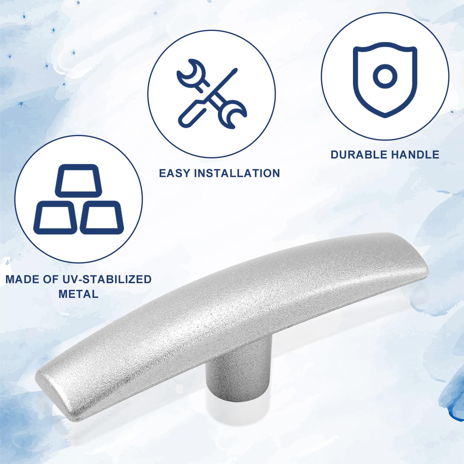 Snapklik.com : PEUTIER 2pcs RV Waste Valve Handle Replacement, Fits 1/2 ...