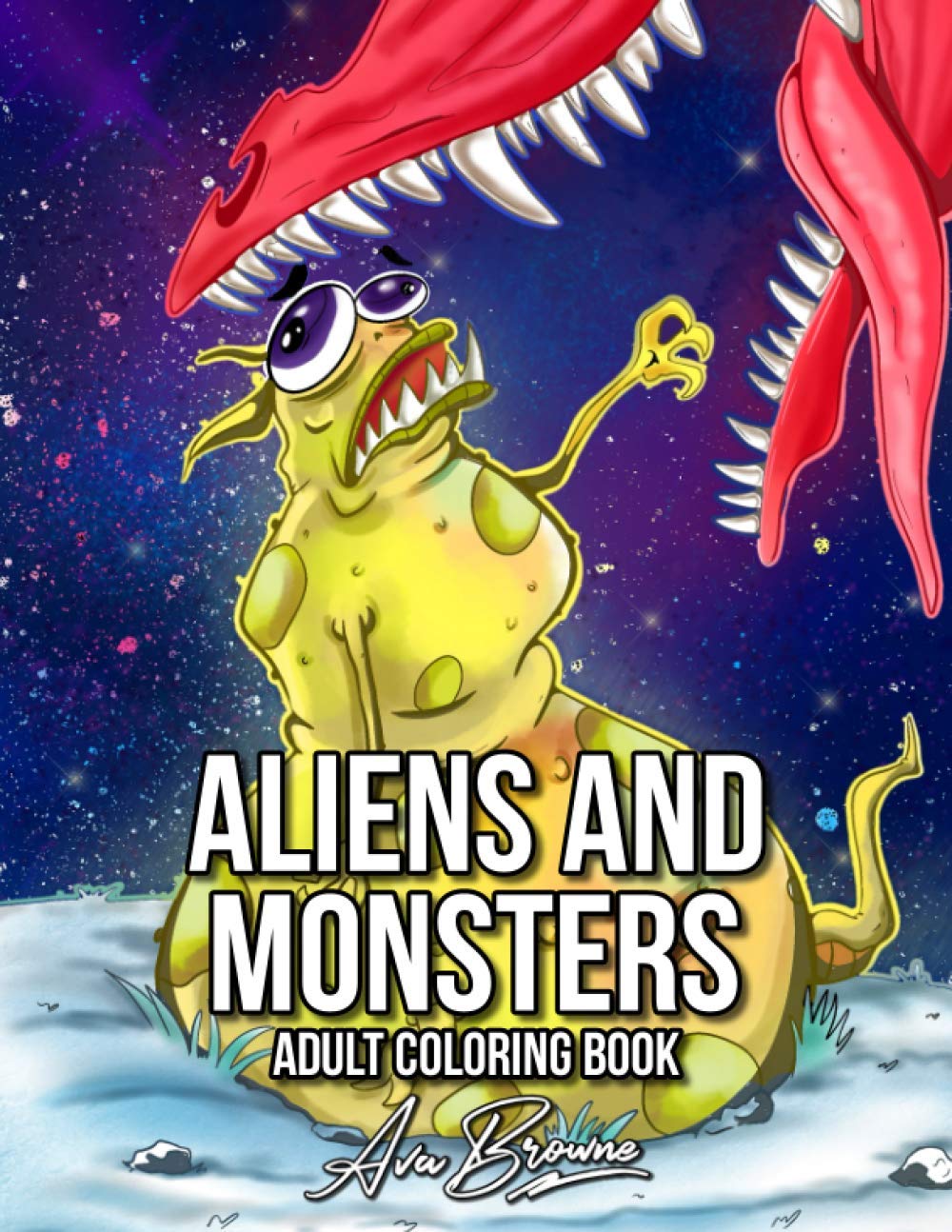 Amazon.com: Aliens and Monsters Coloring Book: An Adult Coloring Book ...