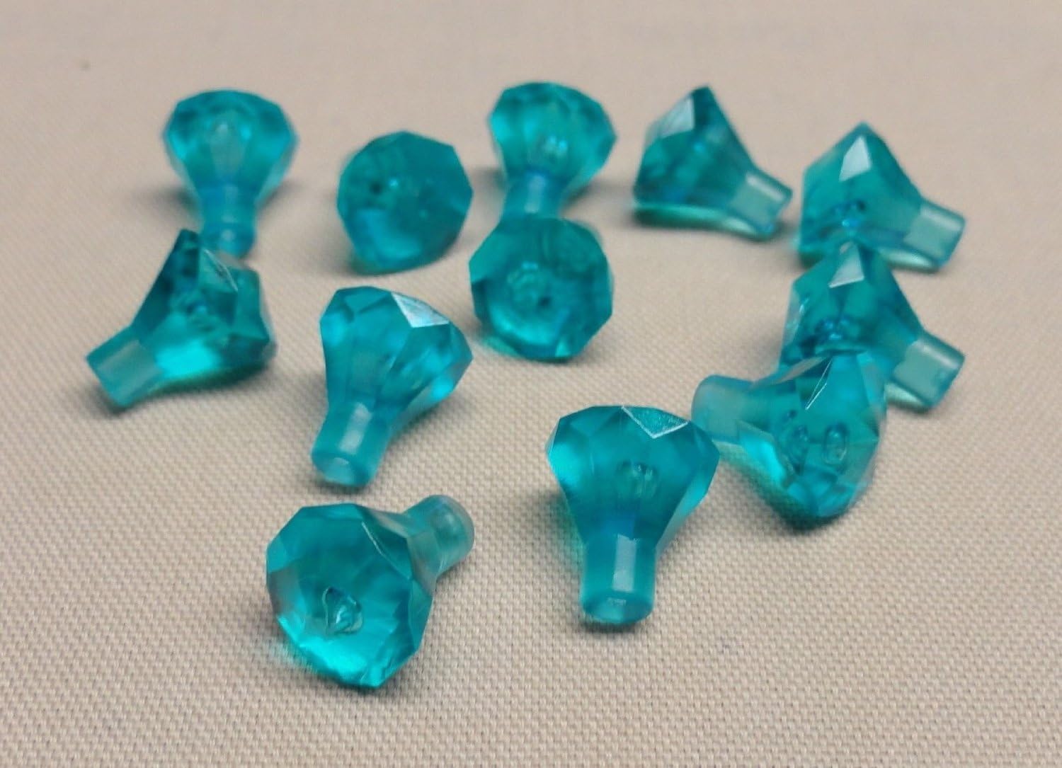 LEGO 1 x 1 Rock 24 Facet Jewel Treasure Gem Trans Light Blue - by ...