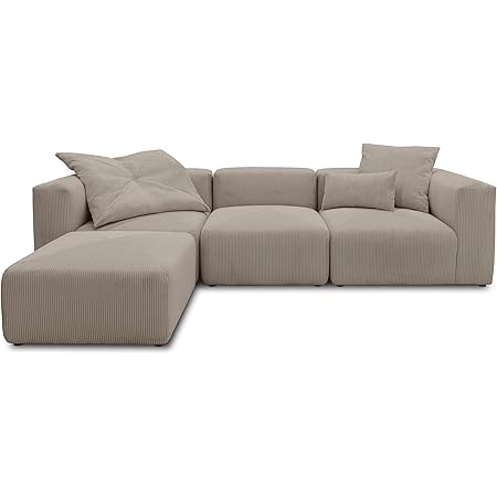 DOMO. collection Ecksofa Malia, Modulsofa in L-Form, flexibel und ...
