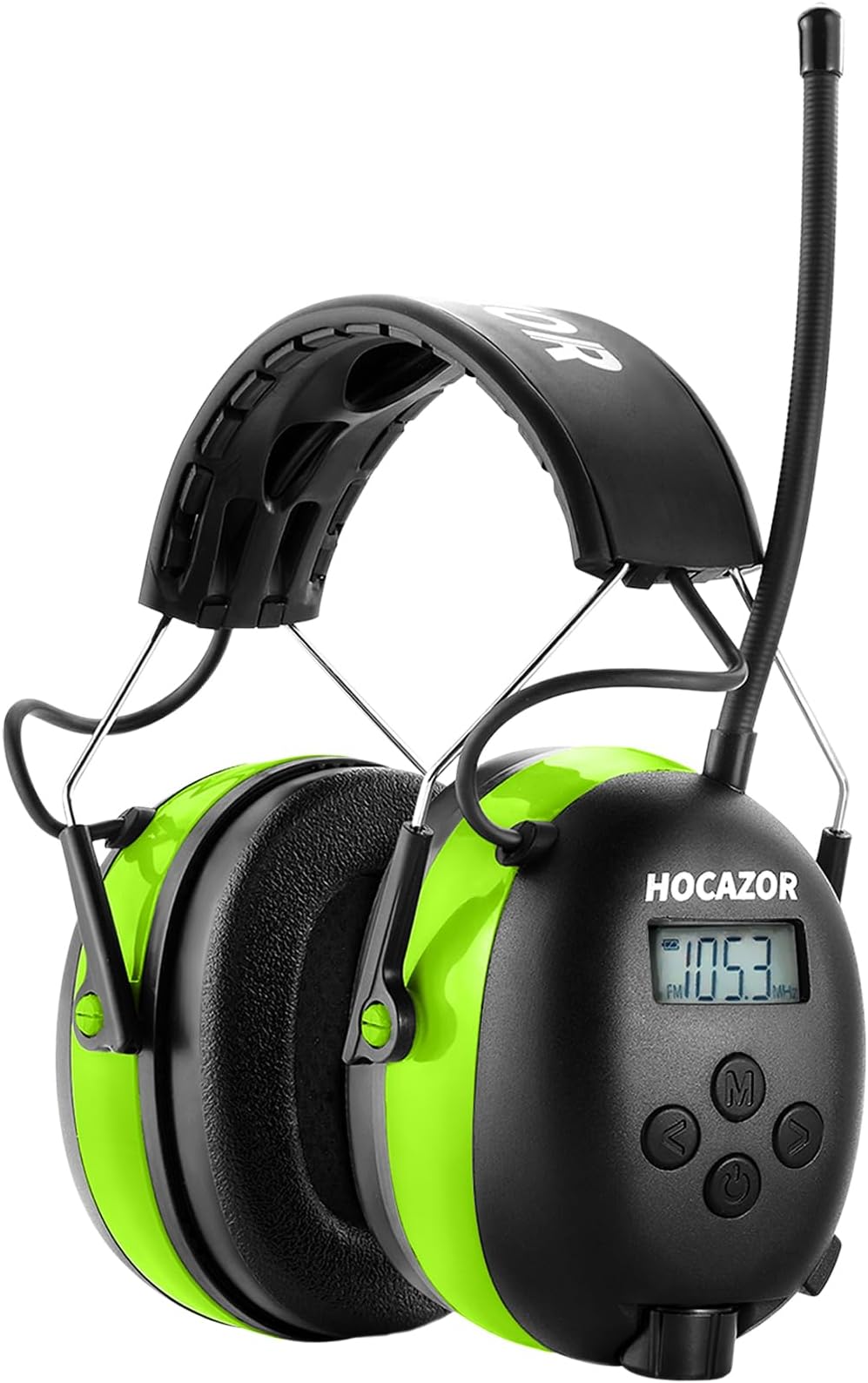 Safety Works 10121816 MP3/AM/FM Digital Radio Ear Muffs, Black ...