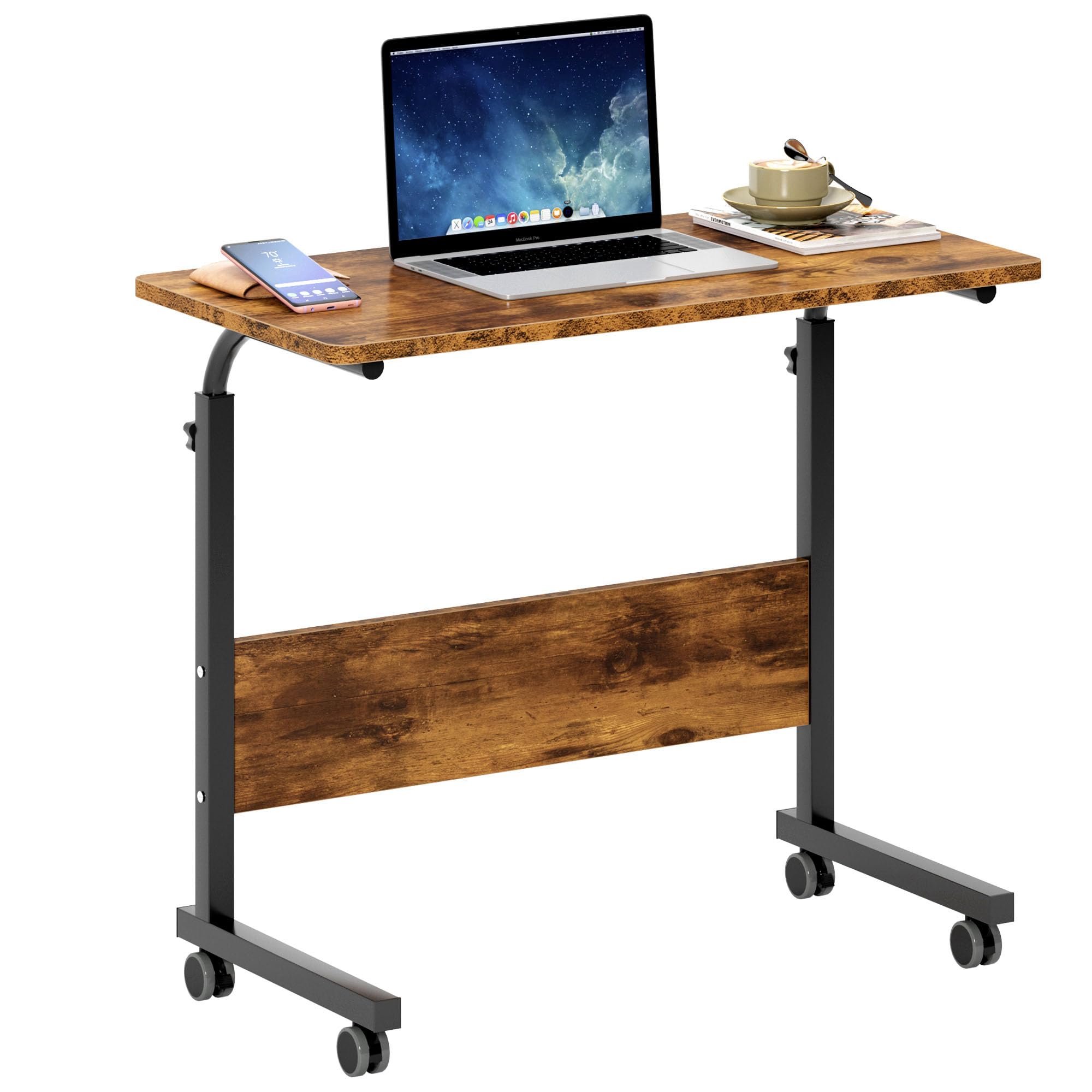 Snapklik.com : Soges 31.4 Inches Adjustable Mobile Computer Table ...