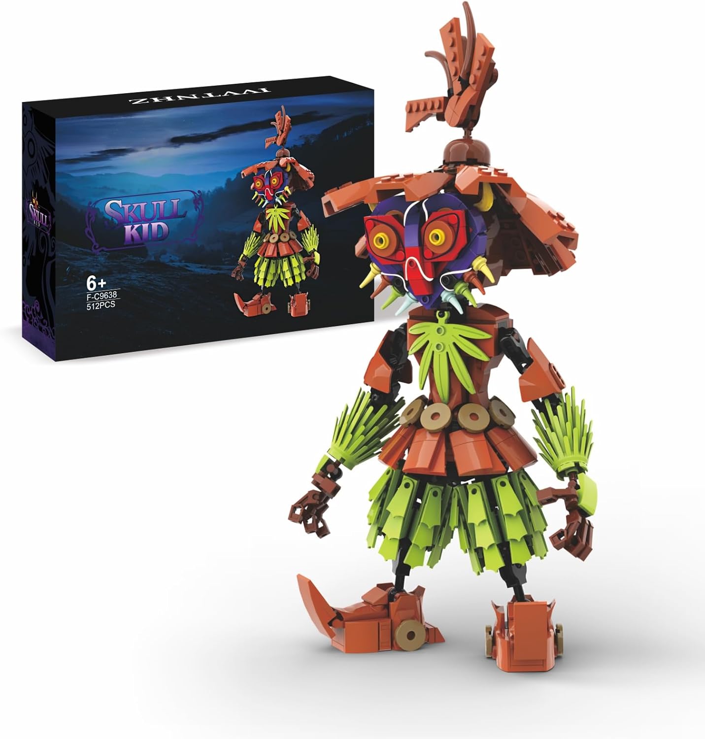 Amazon.com: IVVTNHZ BOTW Skull Kid Building Block Kit Toys, Breath of ...