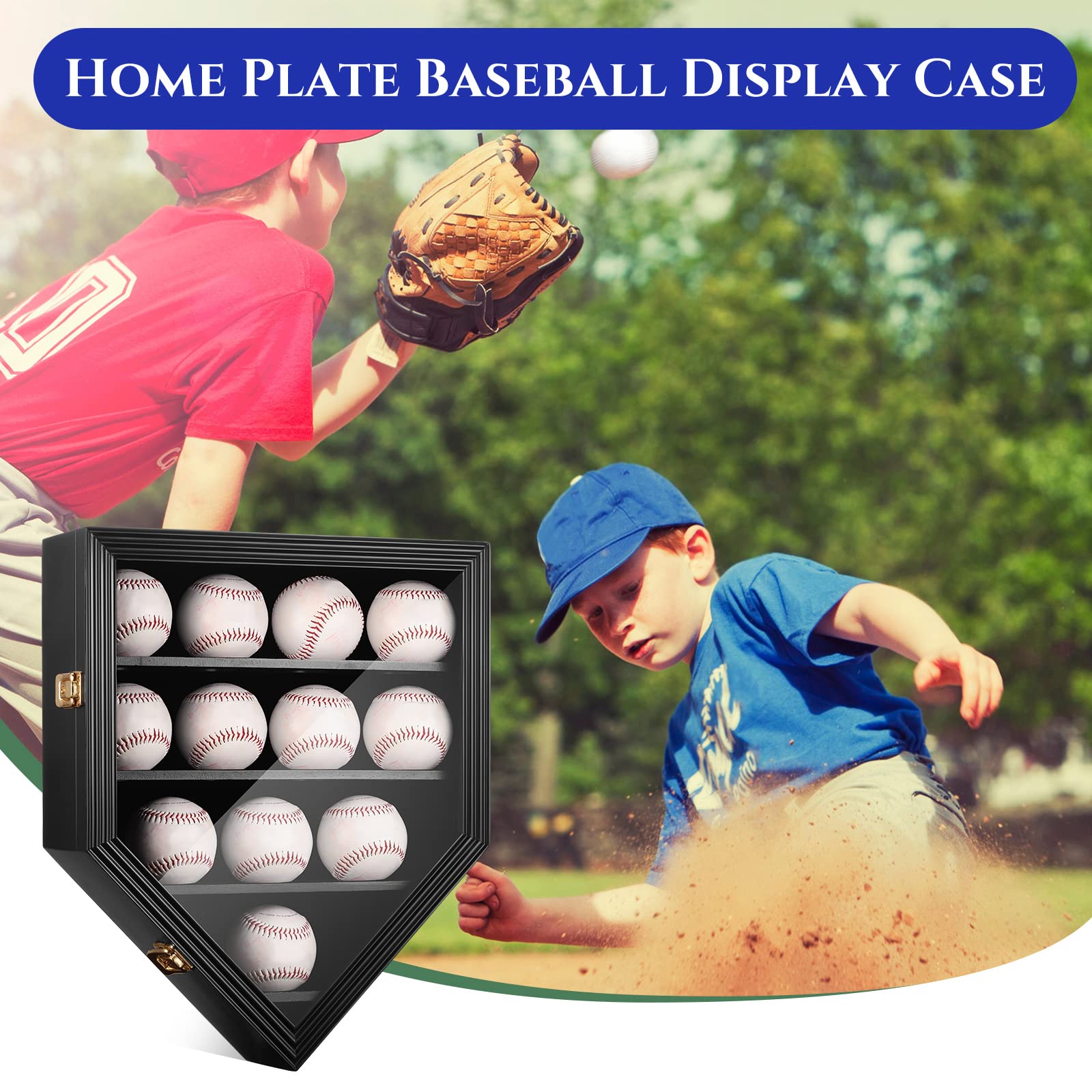 4 Pack Baseball Display Case Baseball Holders for Balls Display ...
