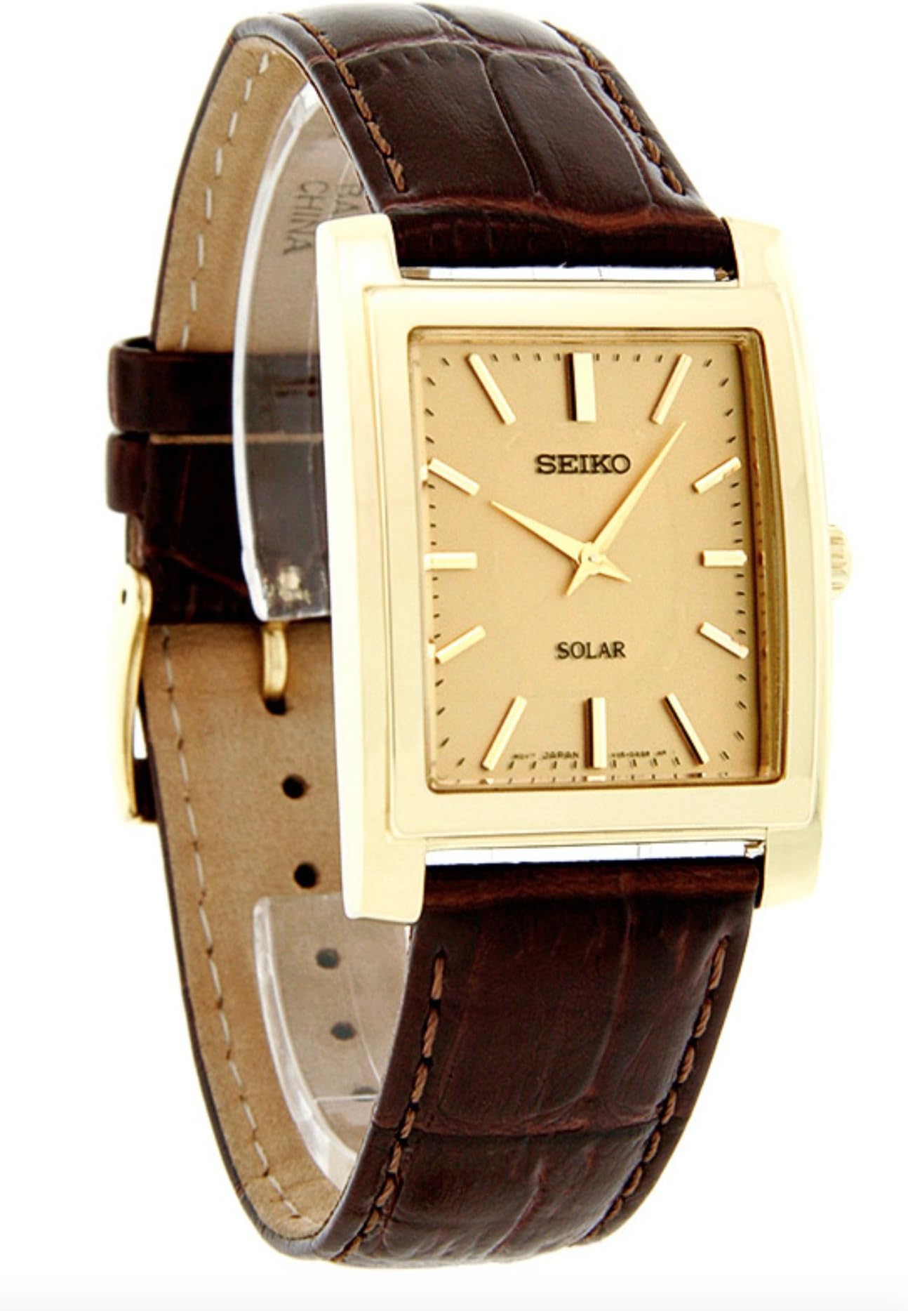 Amazon.co.jp: SEIKO(セイコー) 腕時計 ソーラー ゴールドトーン SUP896 メンズ [並行輸入品] : ファッション