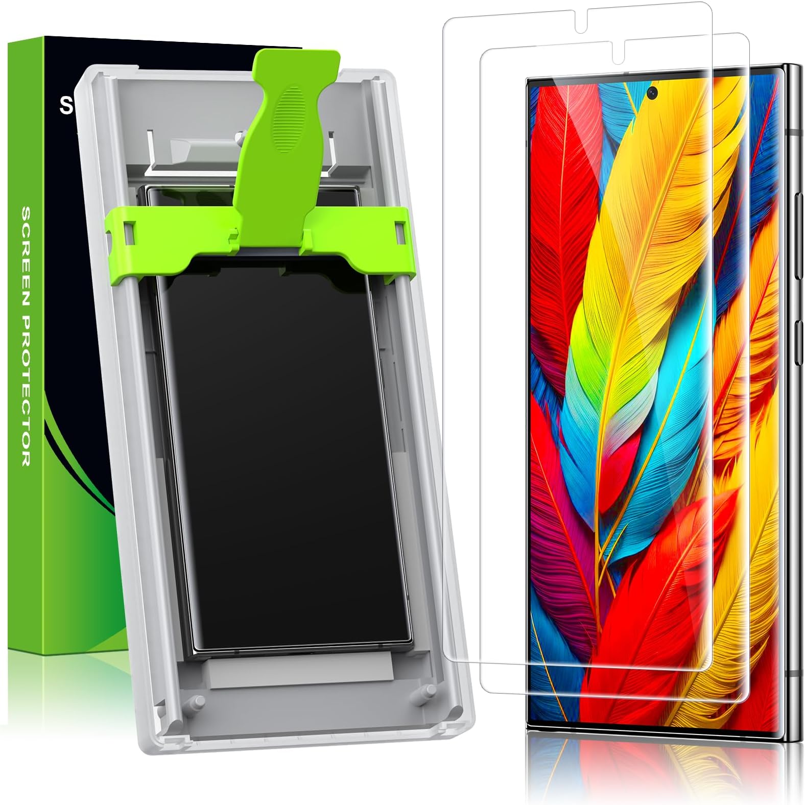 Amazon.com: MAGIC JOHN 2 Pack Screen Protector for Samsung Galaxy S23 ...