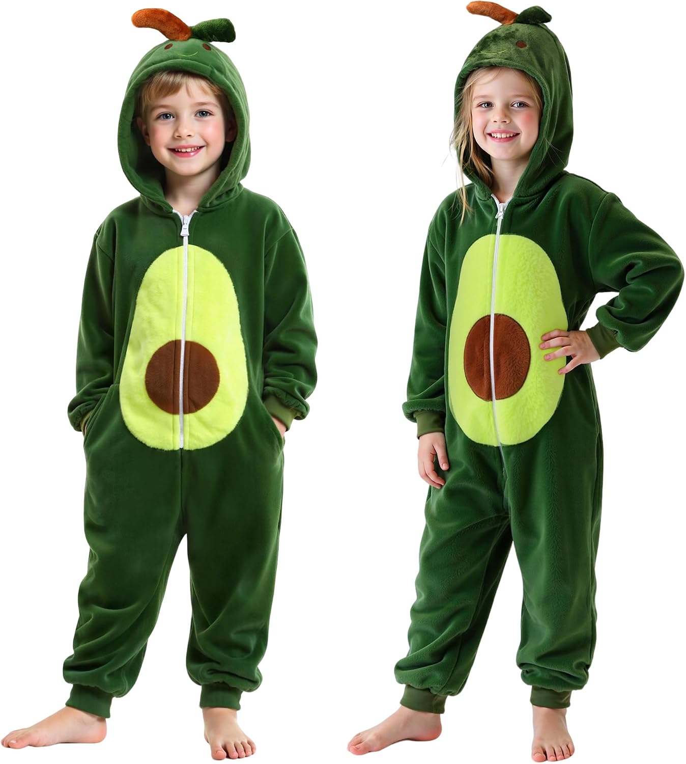 Kids Avocado Onesie Pajamas Unisex One Piece Pajamas Girls Boys ...
