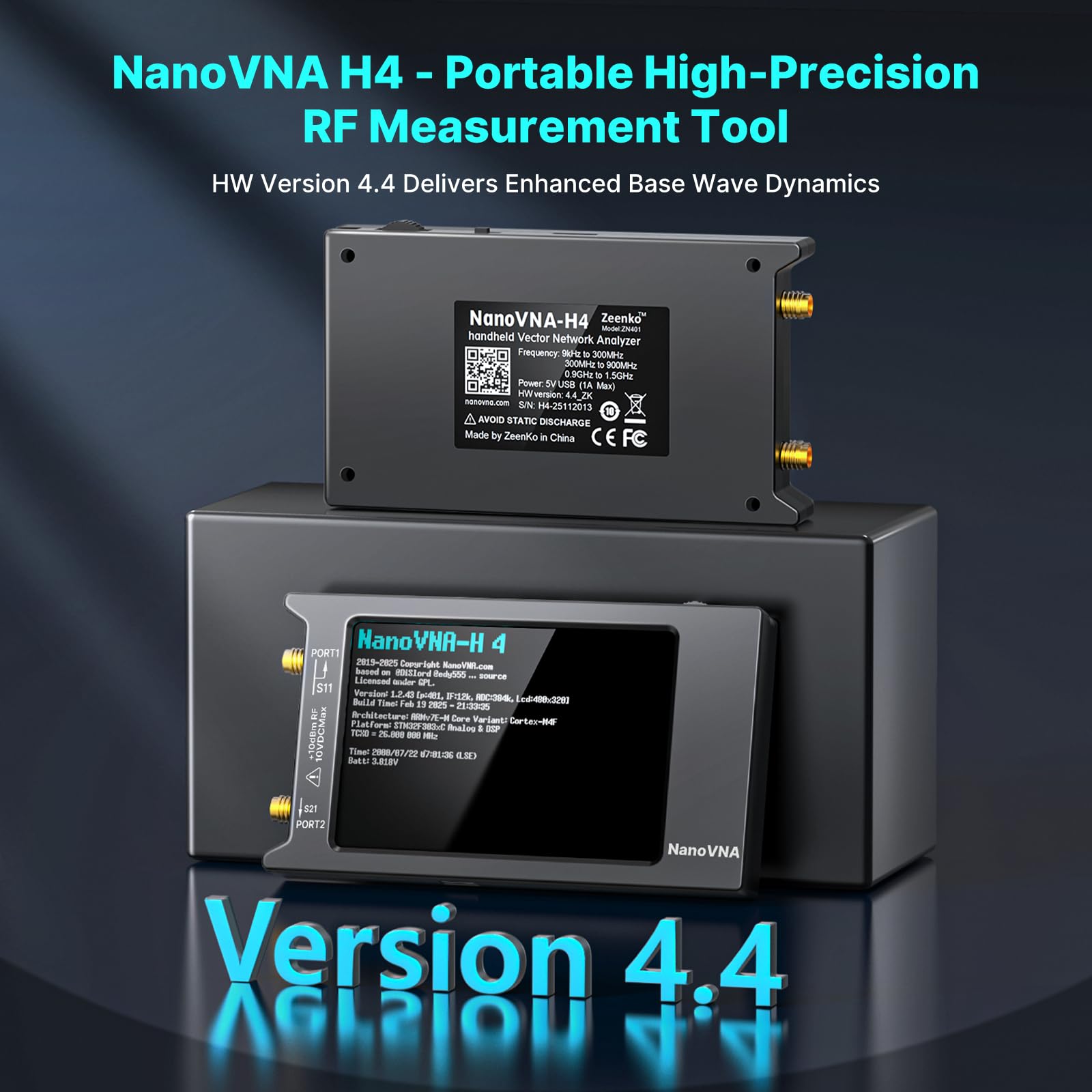 Snapklik.com : Upgraded NanoVNA H4 Vector Network Analyzer, Latest V4.4 ...