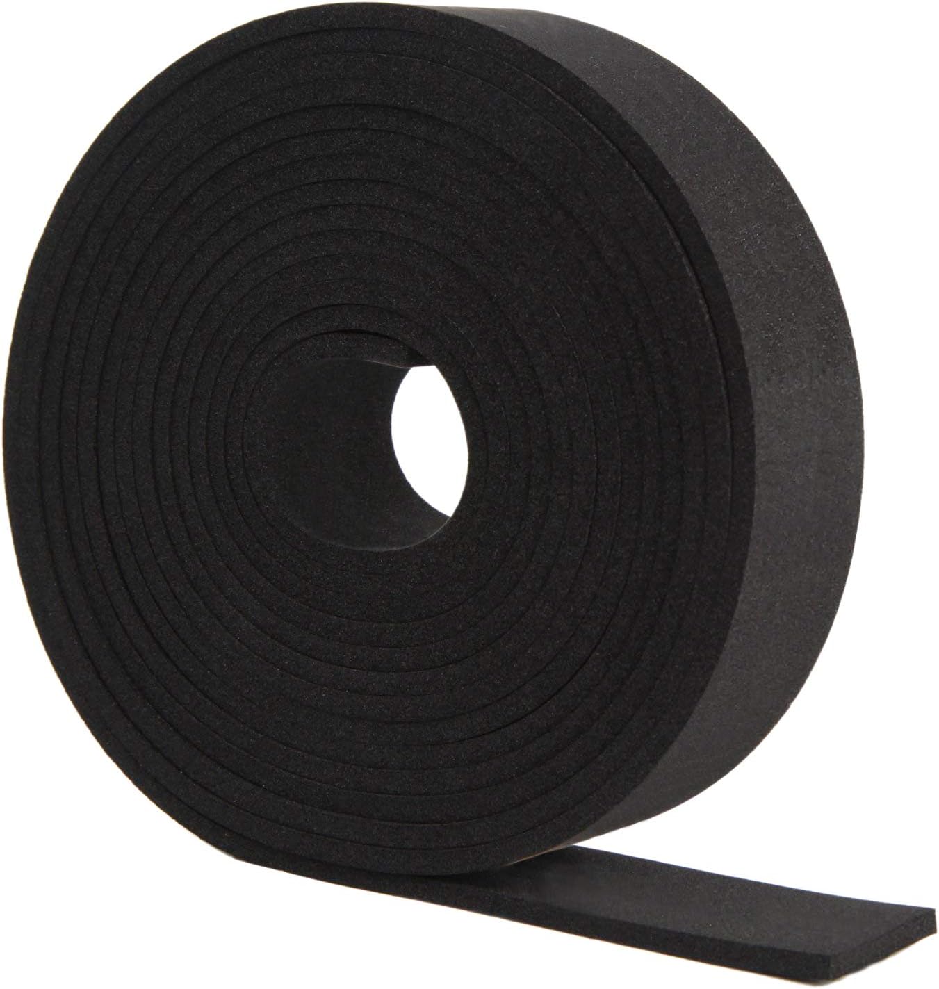 Neoprene Foam Strip Roll by Dualplex, 2" Wide x 10' Long x 1/16" Thick ...