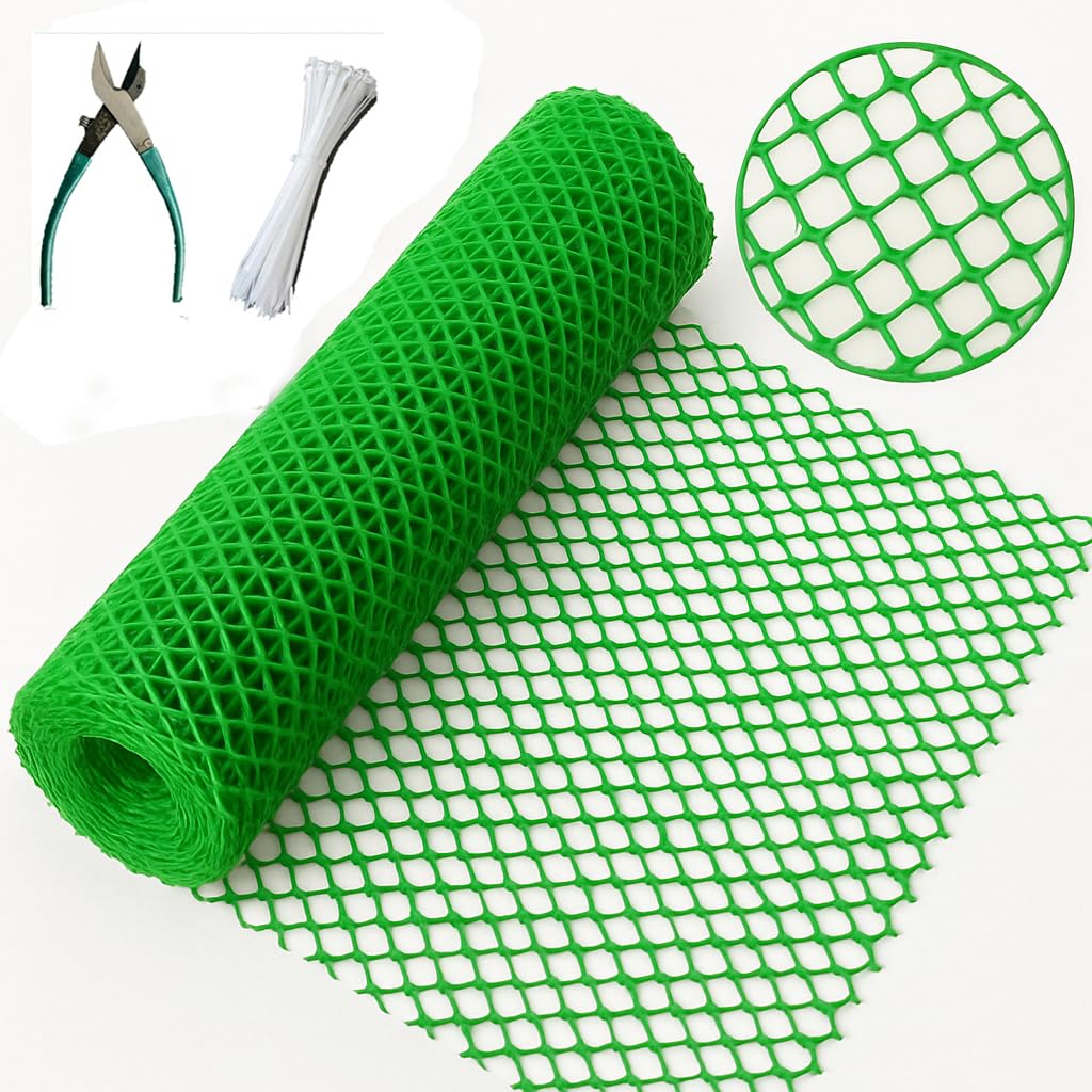Krrooraa Green Fencing Net, UV Stabilized, Tree Gaurd net, Anti Bird ...