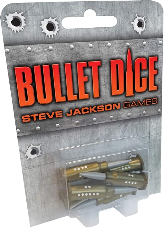 Amazon.com: Bullet Dice | 6 Pcs | Custom Molded | Six-Sided | Pearlized ...