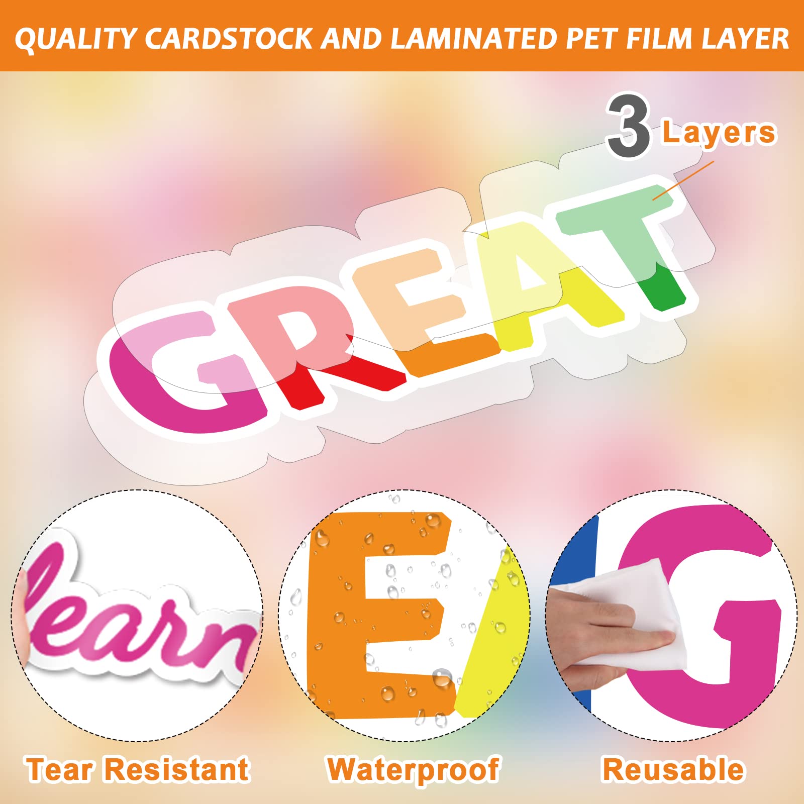 Snapklik.com : Learn Bulletin Board Decoration Set Welcome Classroom ...