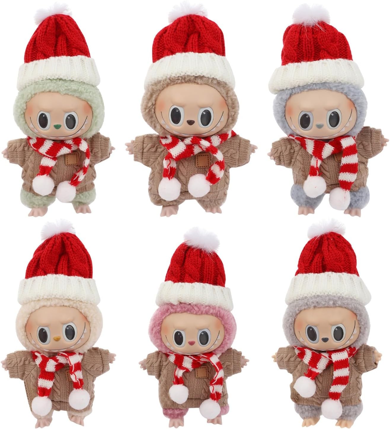 Amazon.com: LABUBU Dolls, Christmas Labubu Plush Toy Vinyl Plush,Blind ...