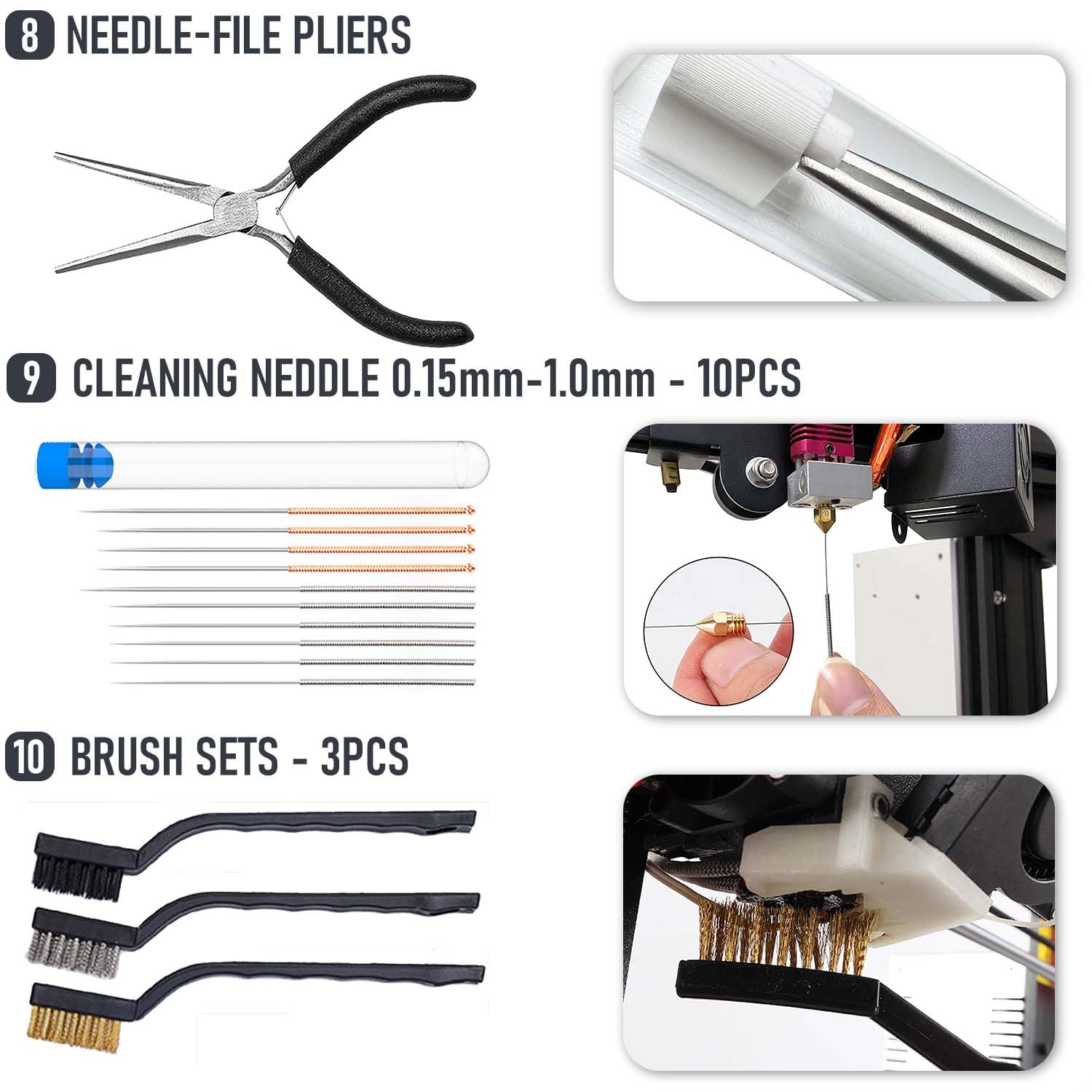 Snapklik.com : 3D Printer Tool Kit Essential 3D Printer Tools For ...