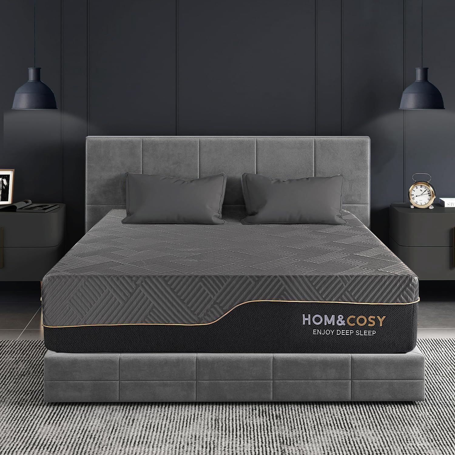 Amazon.com: WEUP Memory Foam Mattress Queen 12 Inch, Cooling Green Tea ...