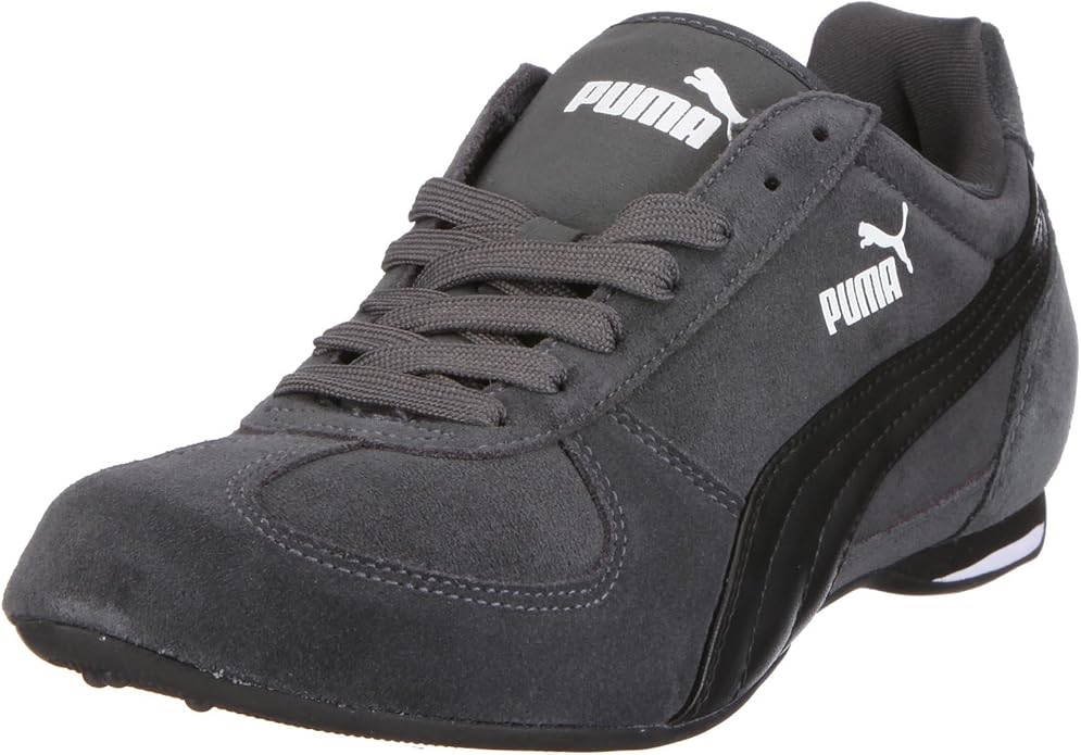 Puma - Zapatillas de cuero nobuck para hombre, color negro, talla 40 ...