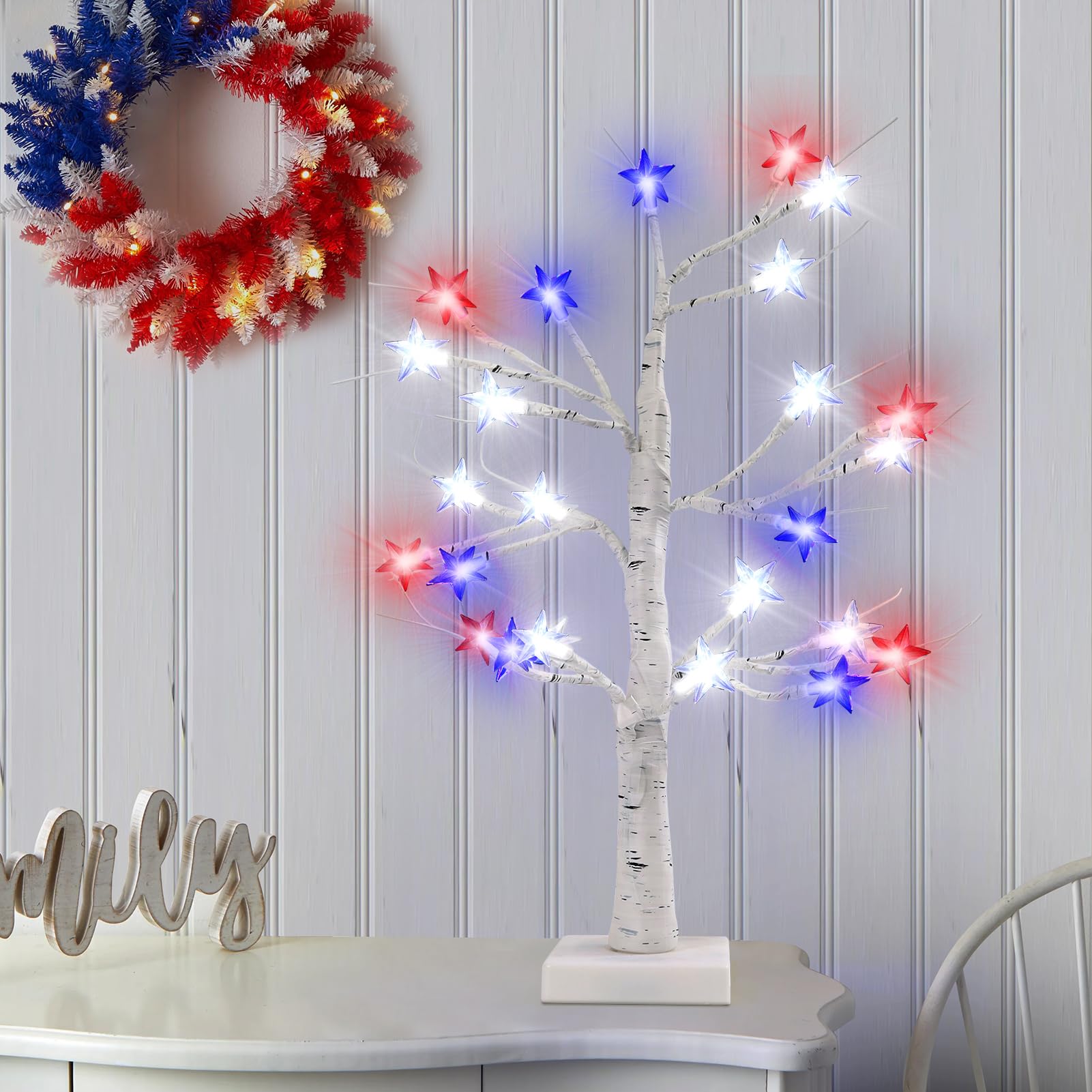 Snapklik.com : 4th Of July Decorations Patriotic Tree Red White And ...