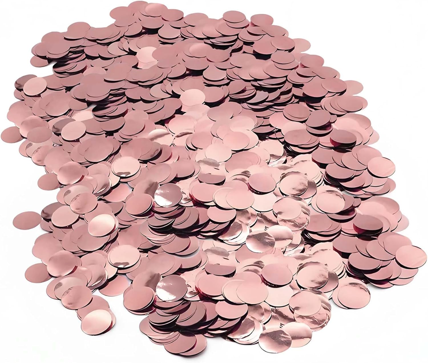 Amazon.com: Rose Gold Metallic Foil Confetti 8000 Pcs Shiny Round Table ...