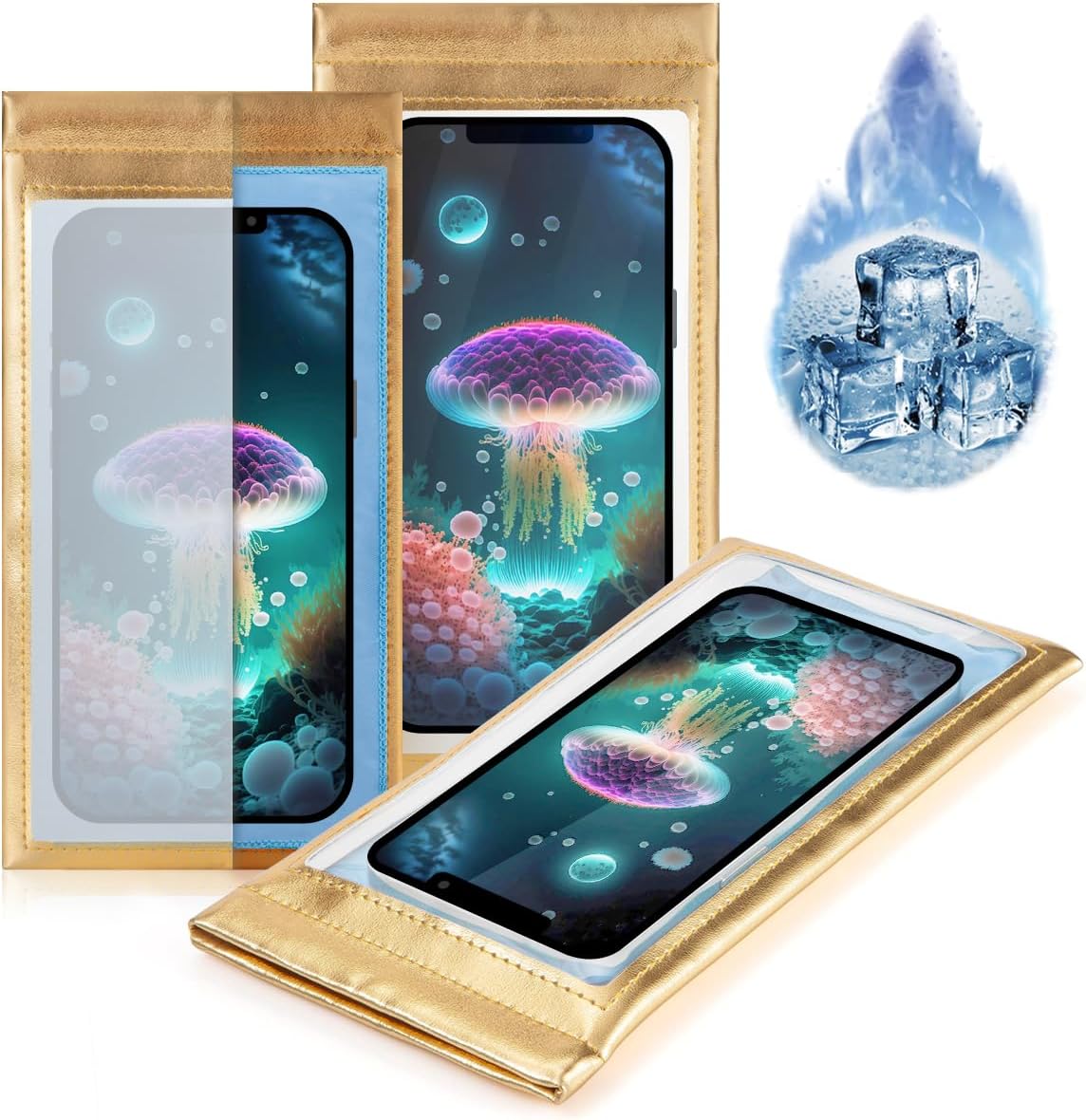 Amazon.com: TRIUMPH VISION Squeeze Phone Sleeve PU Leather Pouch Cell ...