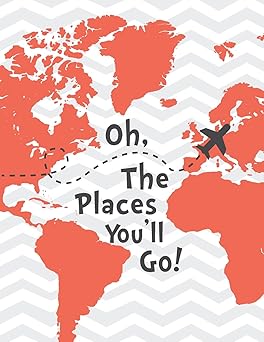 Oh the places you'll go: Mix 90P Dotted grid 20P Lined ruled,8.5x11 in ...