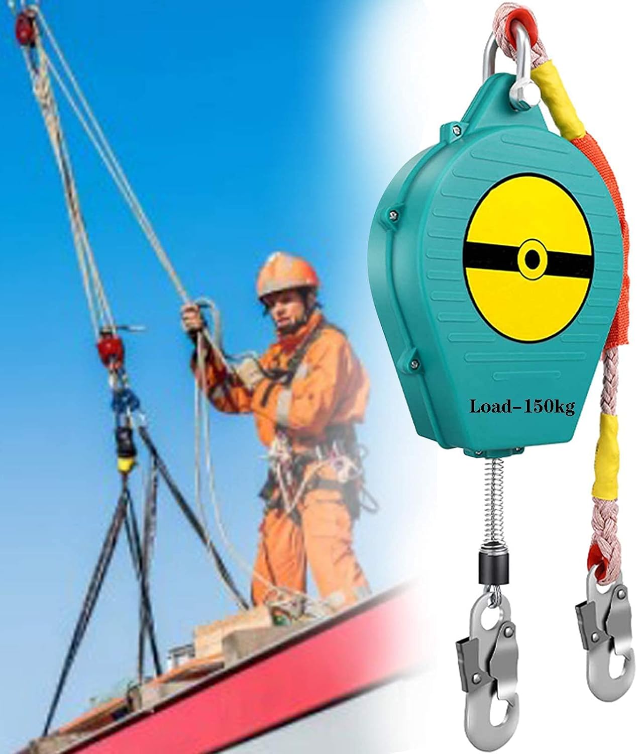 CAPXXIN Self Retracting Lifeline 5m/7m/10m/15m/20m, Retractable Fall ...