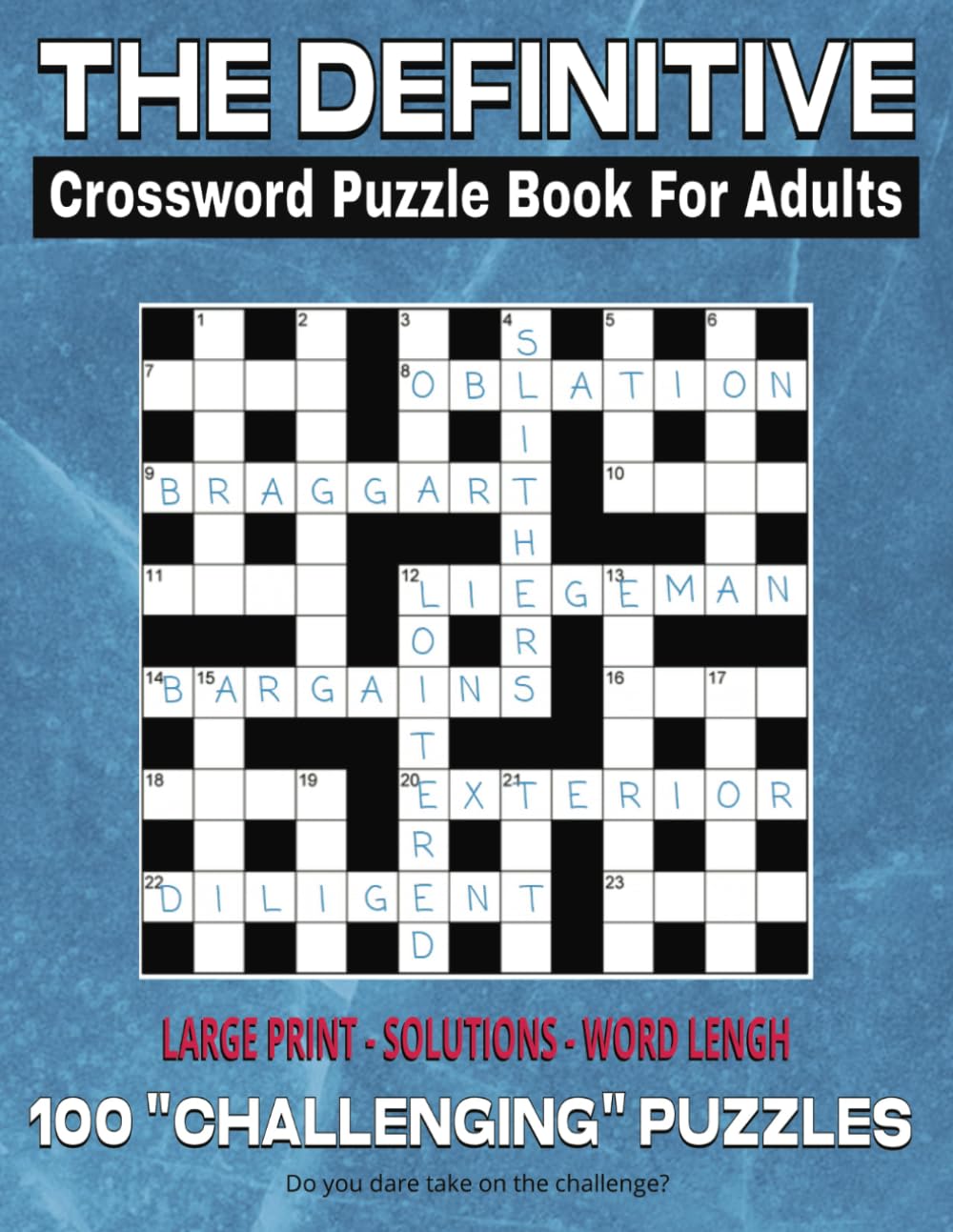 The Definitive Crossword Puzzle Book For Adults: Large Print Crossword ...