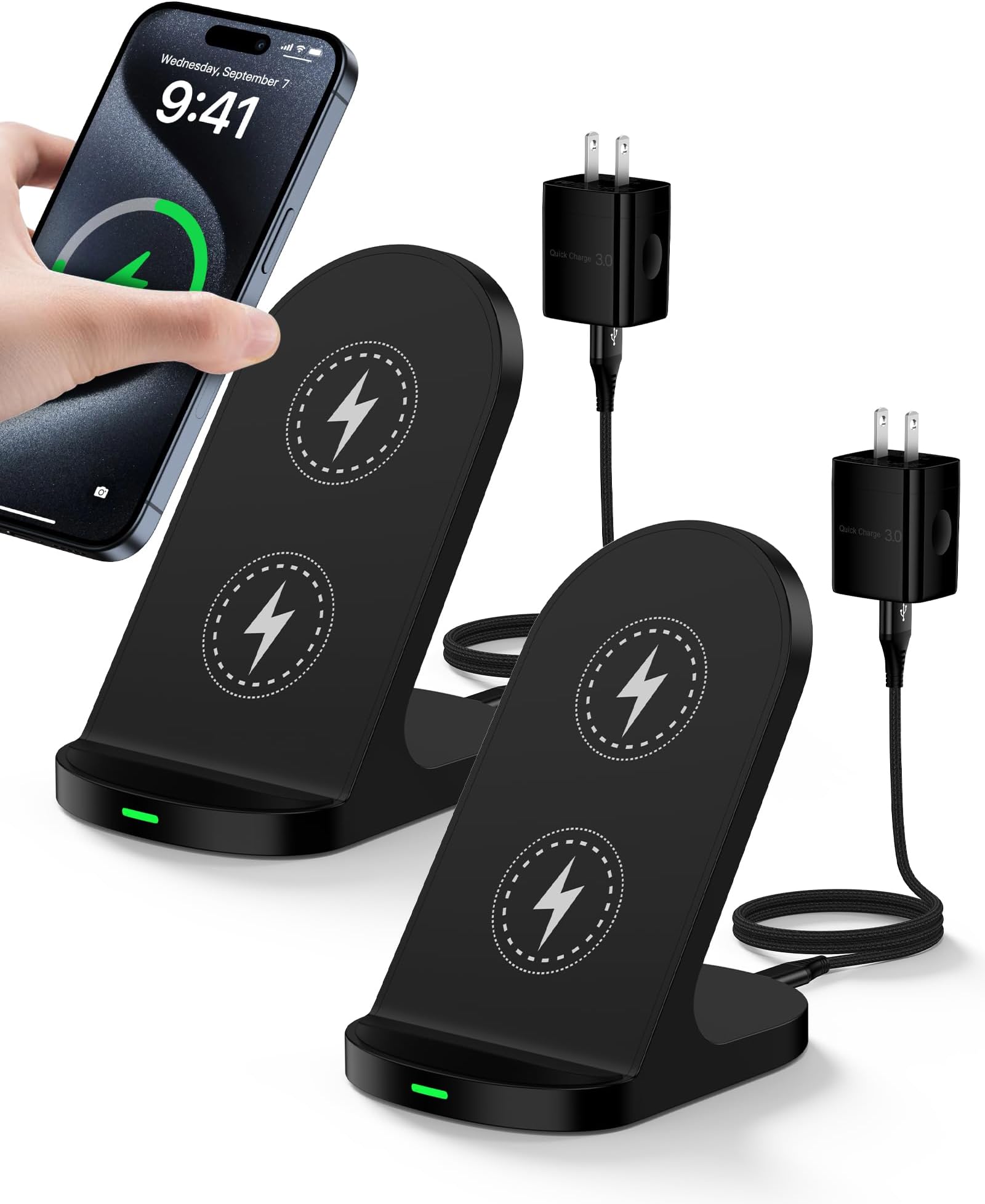 Amazon.com: Wireless Charger Stand, Android Cordless QI Charging Pad ...