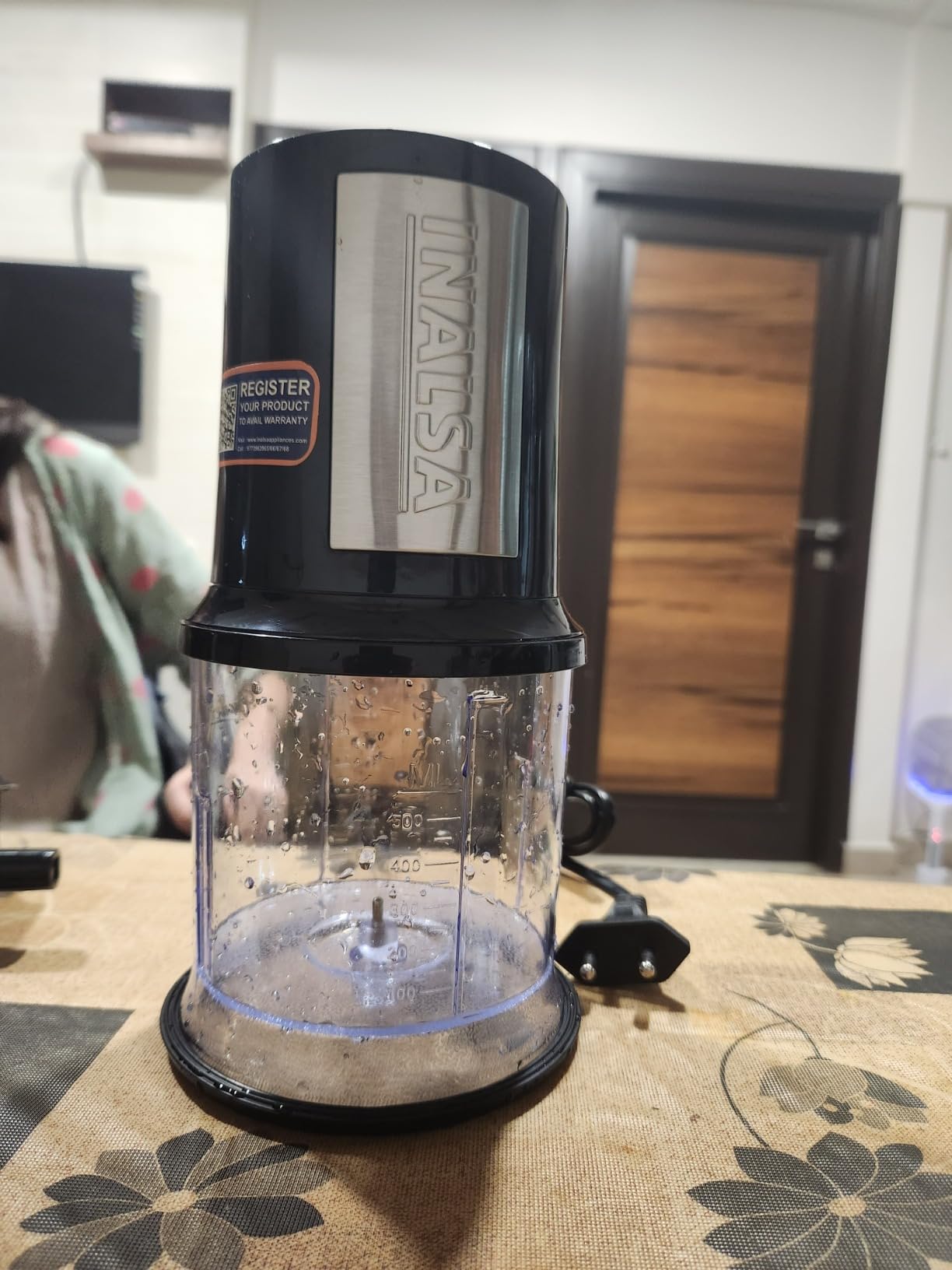 Buy (Renewed) Inalsa Bullet 400-Watt Electric Chopper with Twin Blade ...