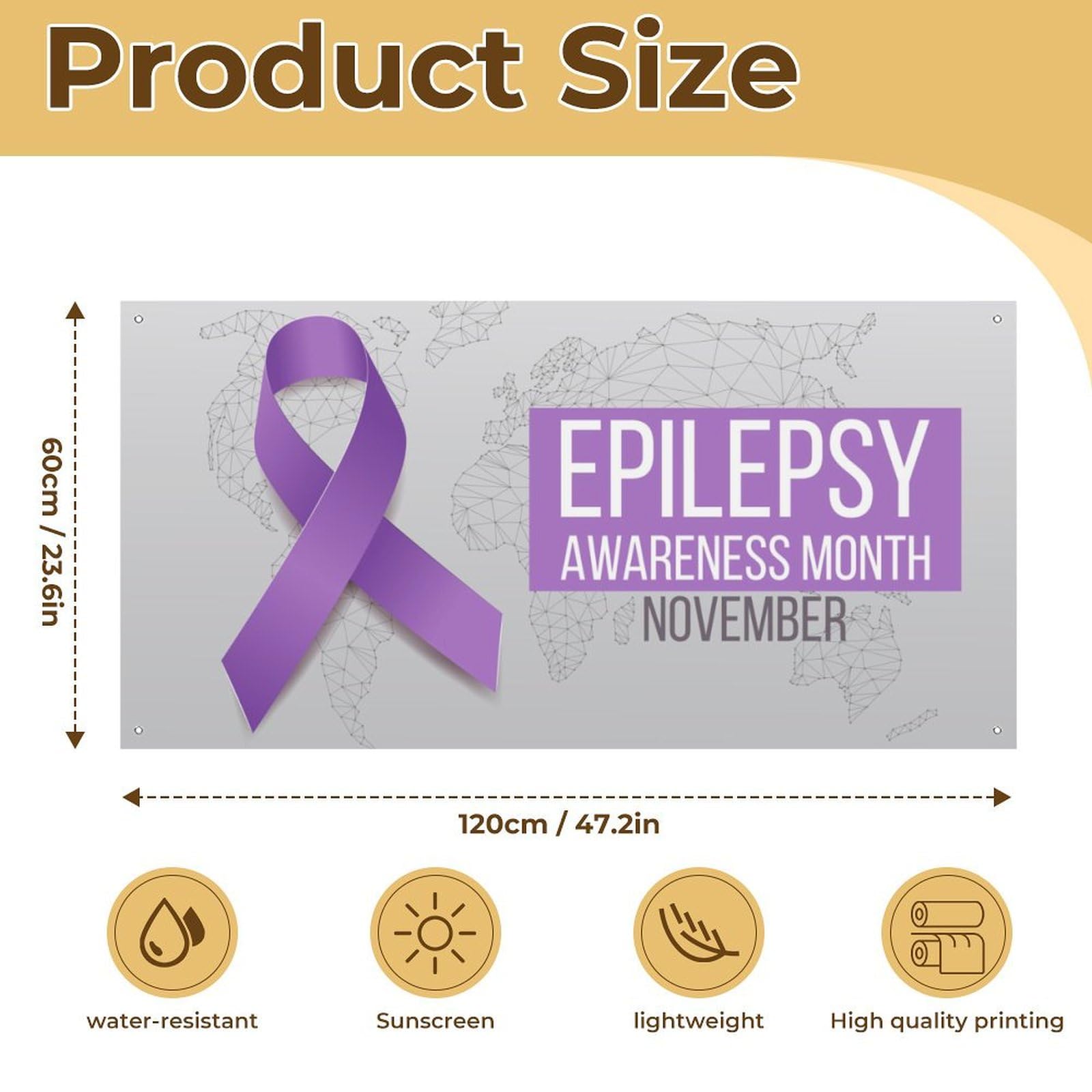 Epilepsy Awareness Month Ribbon