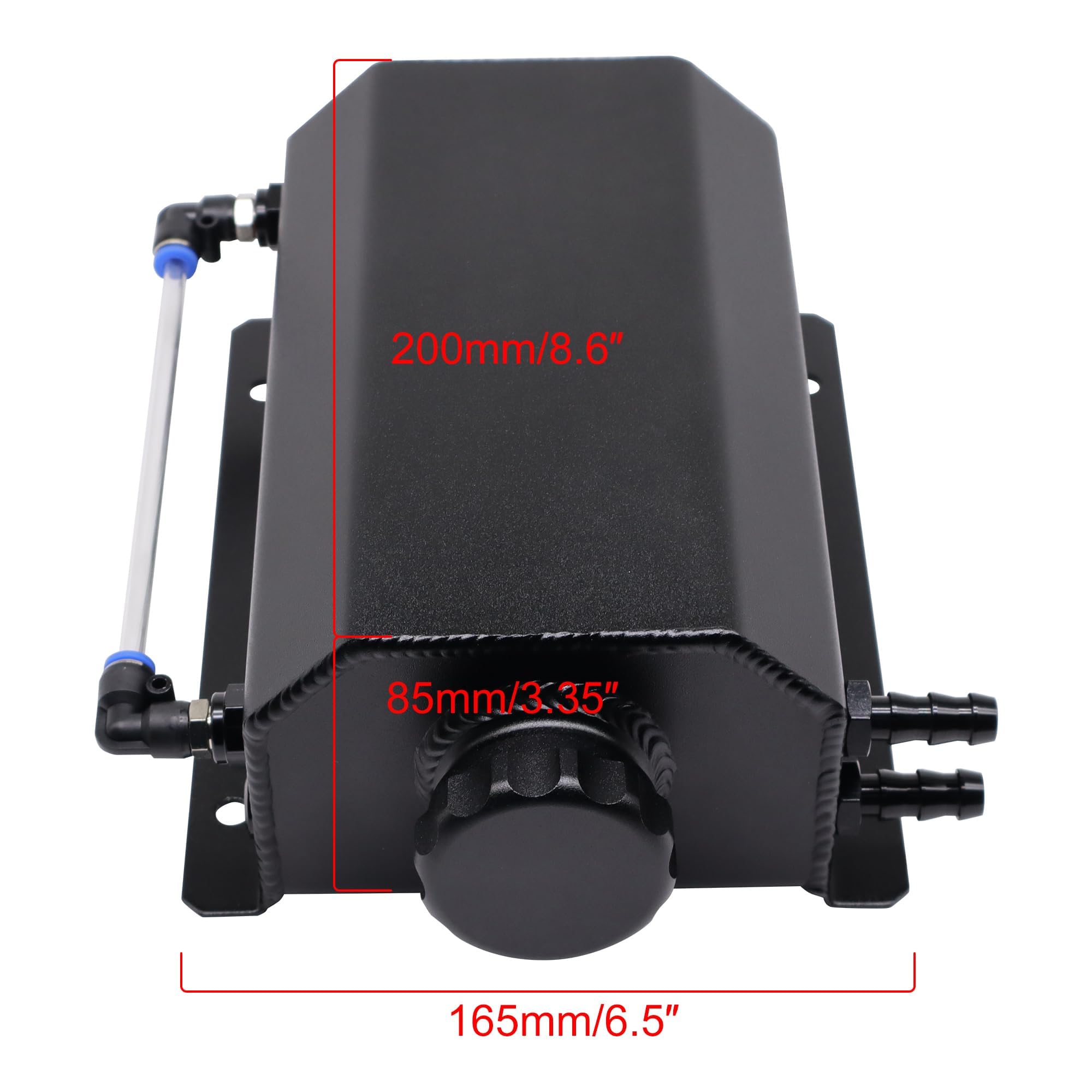 M14x1 5 Drain Plug HiSport 2L Aluminum Coolant Overflow Tank ...