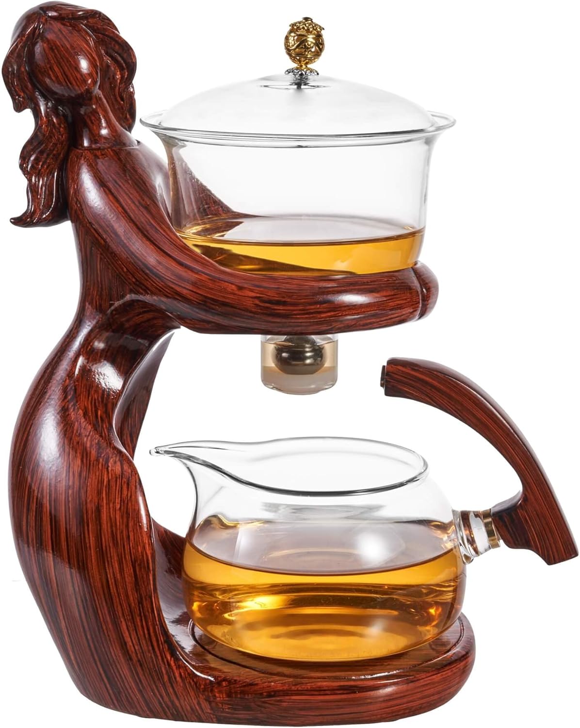 Amazon.com | Glass Kungfu Teapot Set Tea maker with Infuser Semi ...