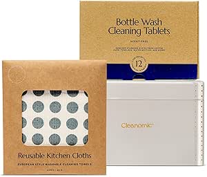Amazon.com: CLEANOMIC Reusable Kitchen Cloth, Bottle Wash Cleaner ...