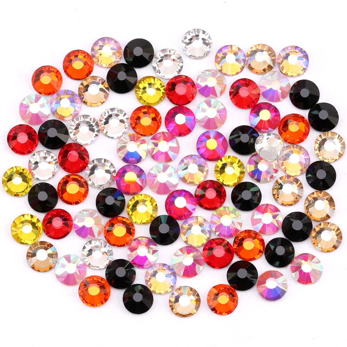Amazon.com: Novani Mix 10 Colors Rhinestones for Crafts Round Crystal ...