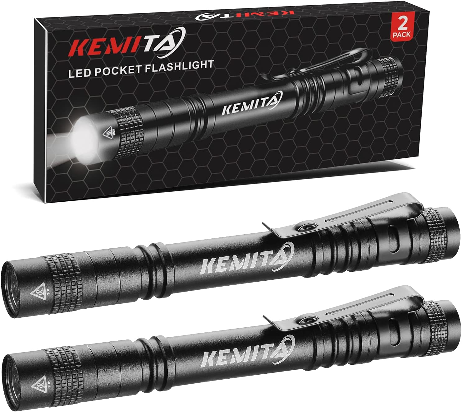 Pocket-Sized LED Penlight Flashlight Set - Water-Resistant & Portable ...