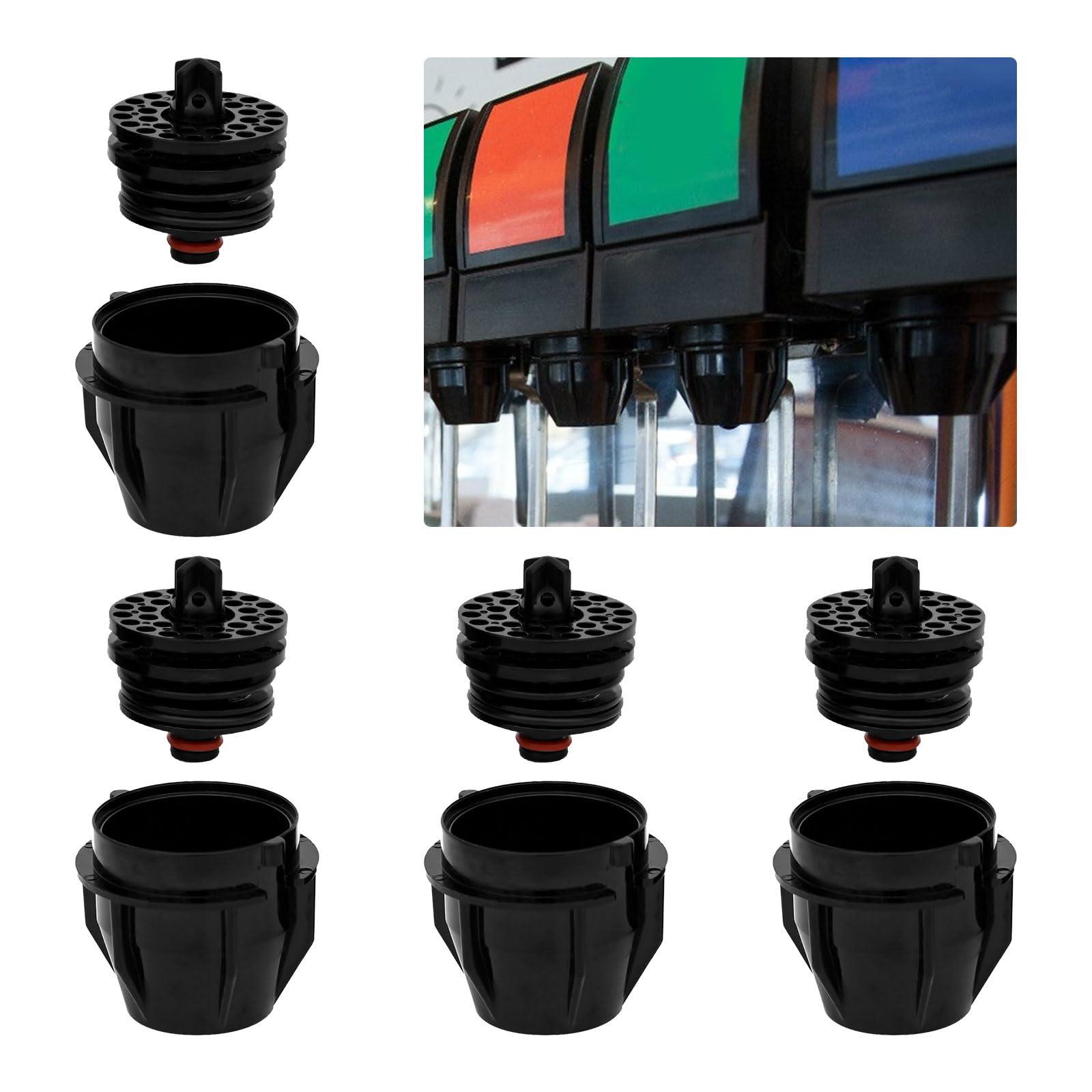 Amazon.com: 4 Pcs UF-1 Nozzle & Diffusser Assembly for Coke UF-1 Soda Valves Part, Replacement ...