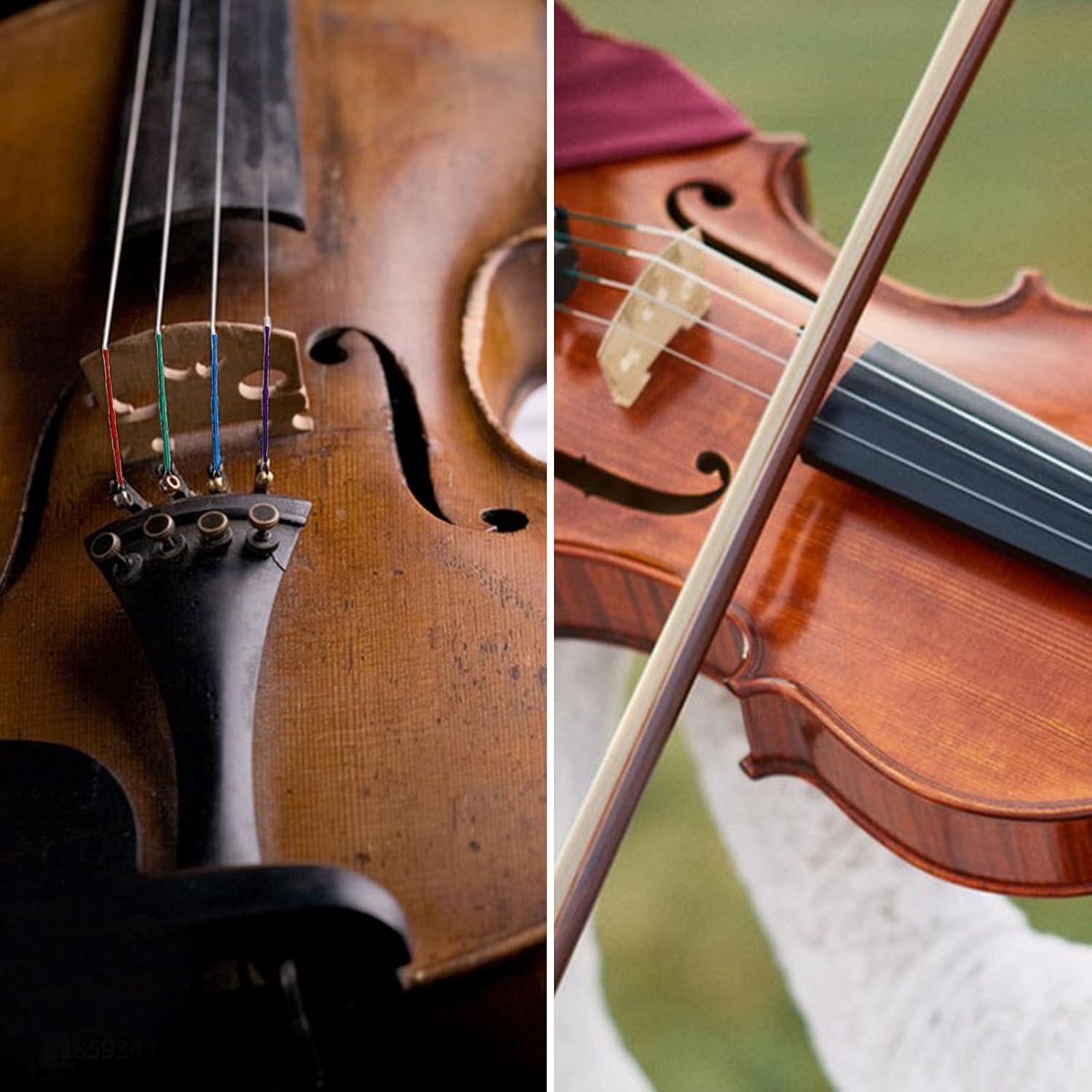 Violin Strings 4/4 Full Set, SourceTon Violin Strings Suit, with Nickel ...