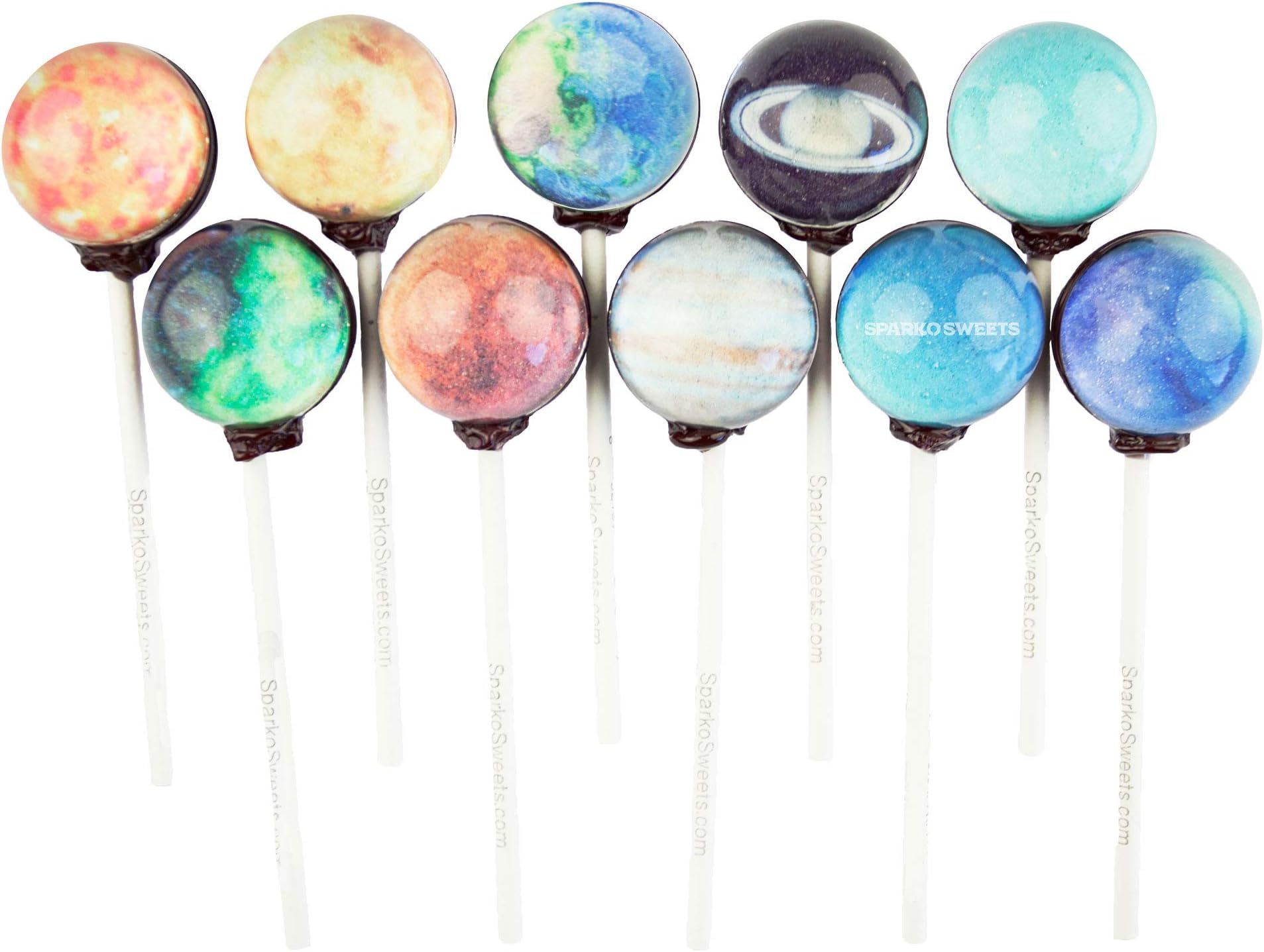 Amazon.com : Sparko Sweets 10 Piece Big Bang Galaxy Lollipops Planet ...