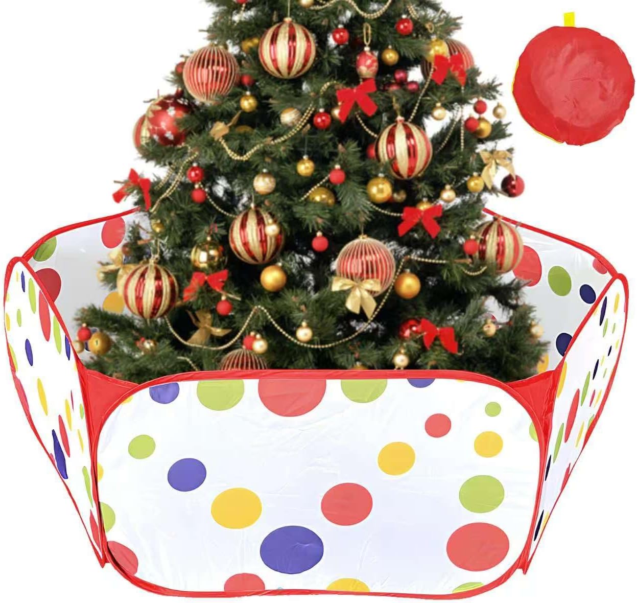 Amazon.com : Christmas Tree Fence Barrier for Small Pets, Pop Up Fence ...